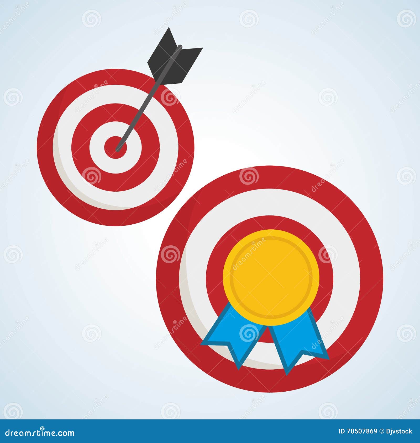 Flat Illustration about Achievement Design Stock Vector - Illustration ...