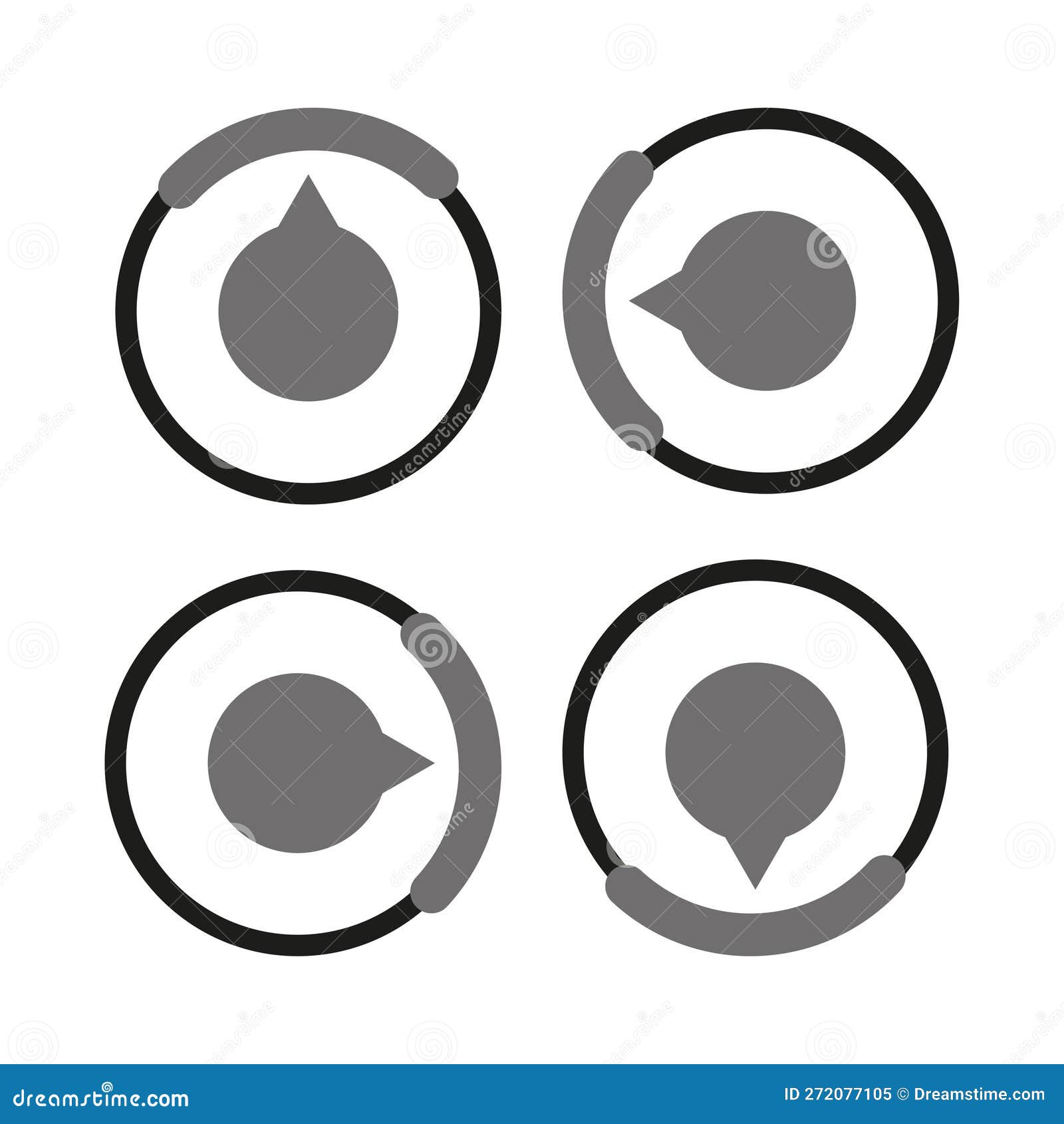 Flat Illustration with Car Brake Icons for Web Design. Vector ...
