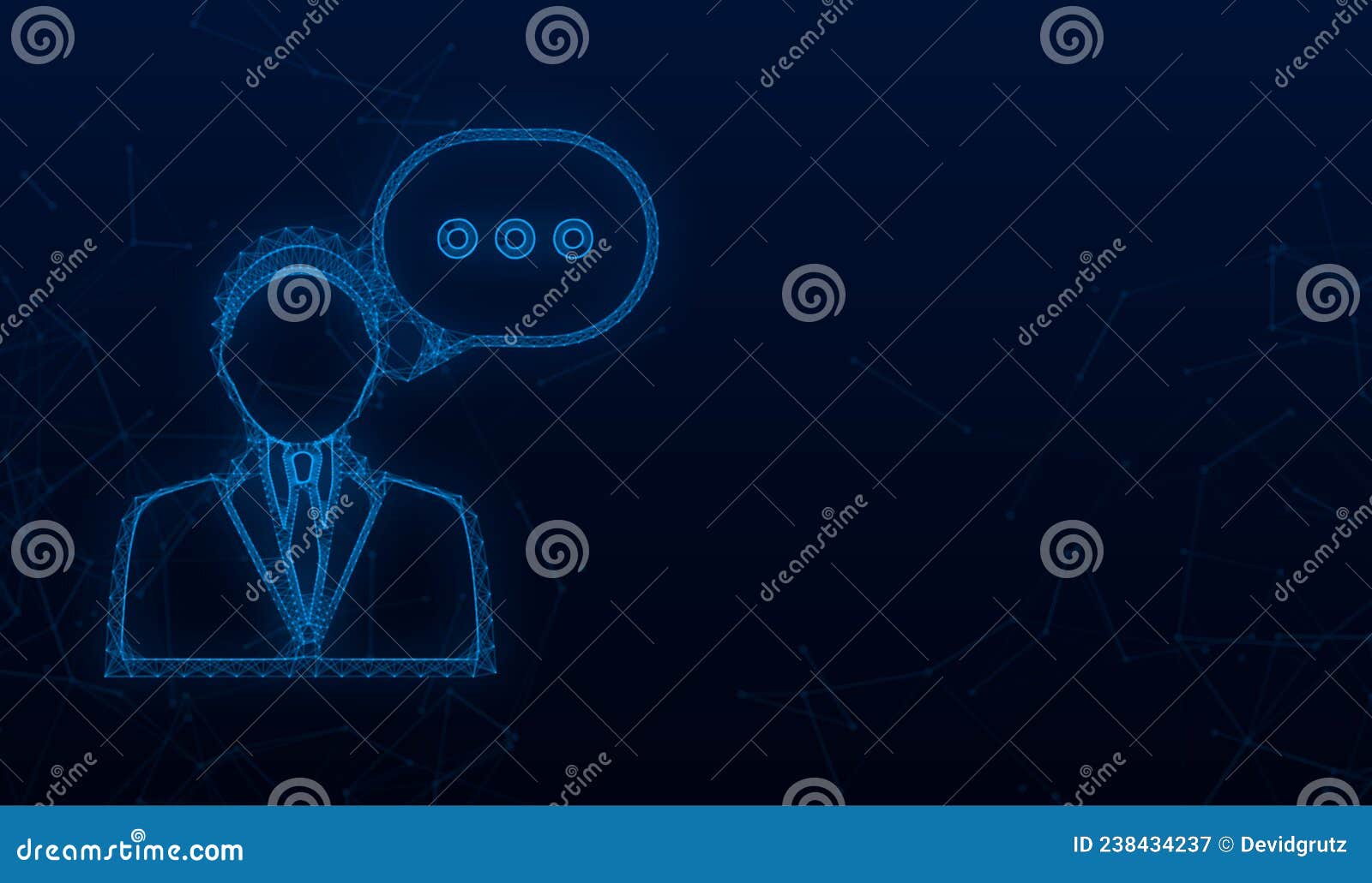 Flat Illustration with Customer Service. 3d Vector Stock Illustration ...