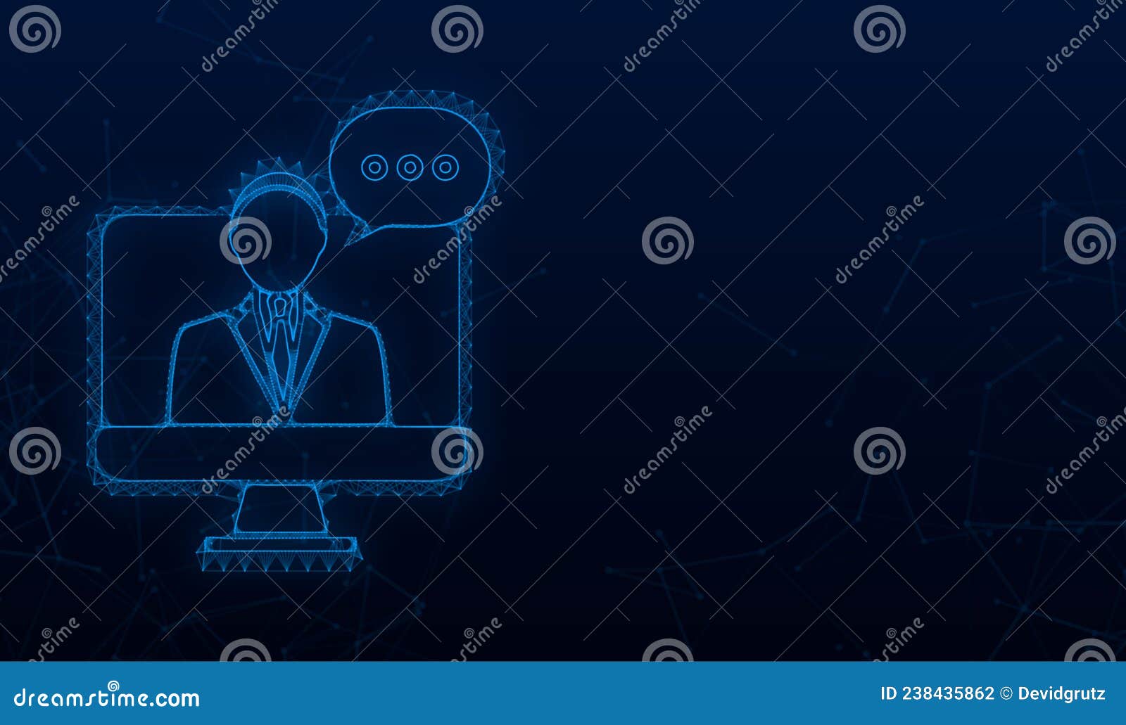 Flat Illustration with Customer Service. 3d Vector Stock Illustration ...