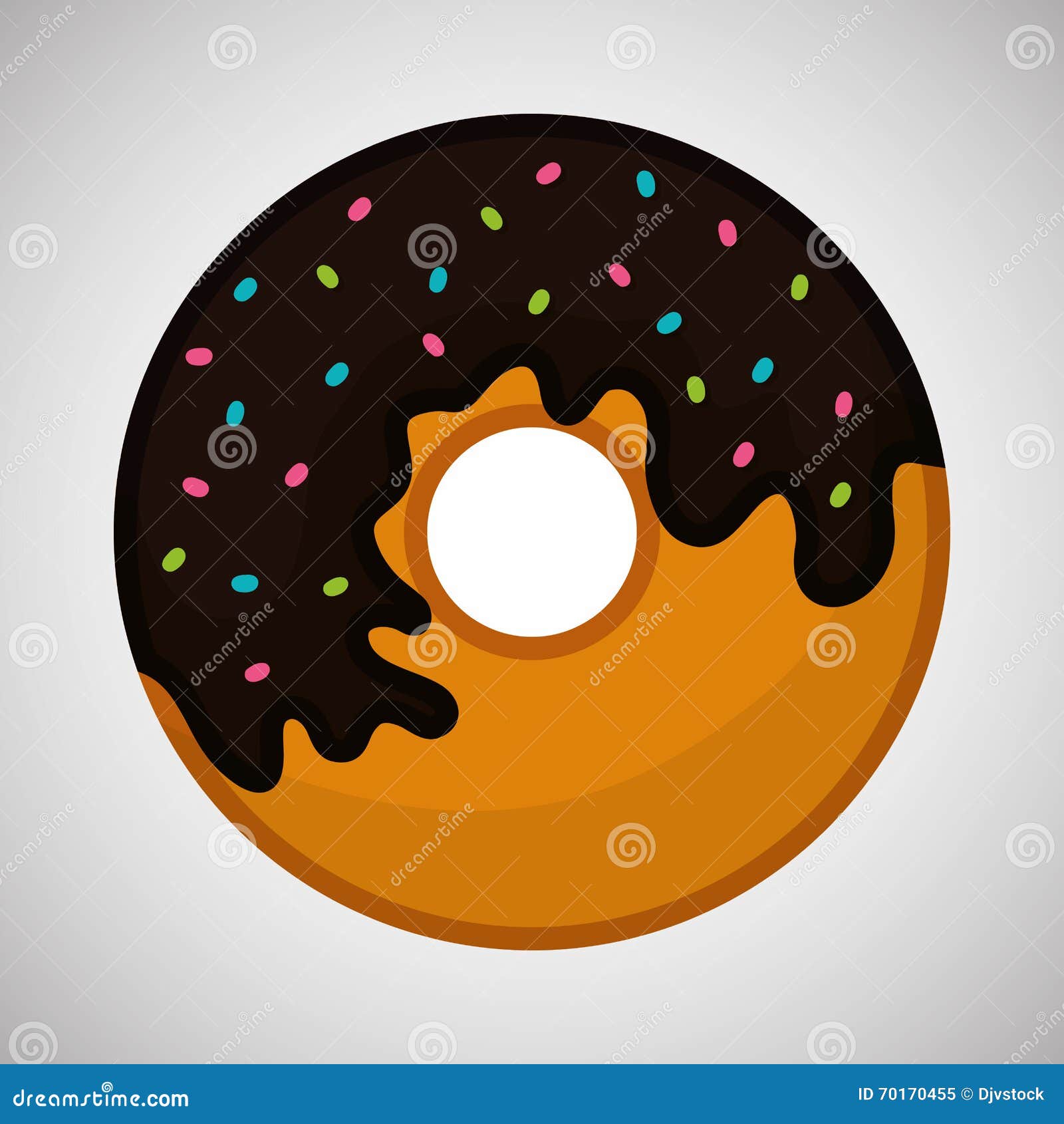 Flat Illustration about Donut Design Stock Vector - Illustration of ...