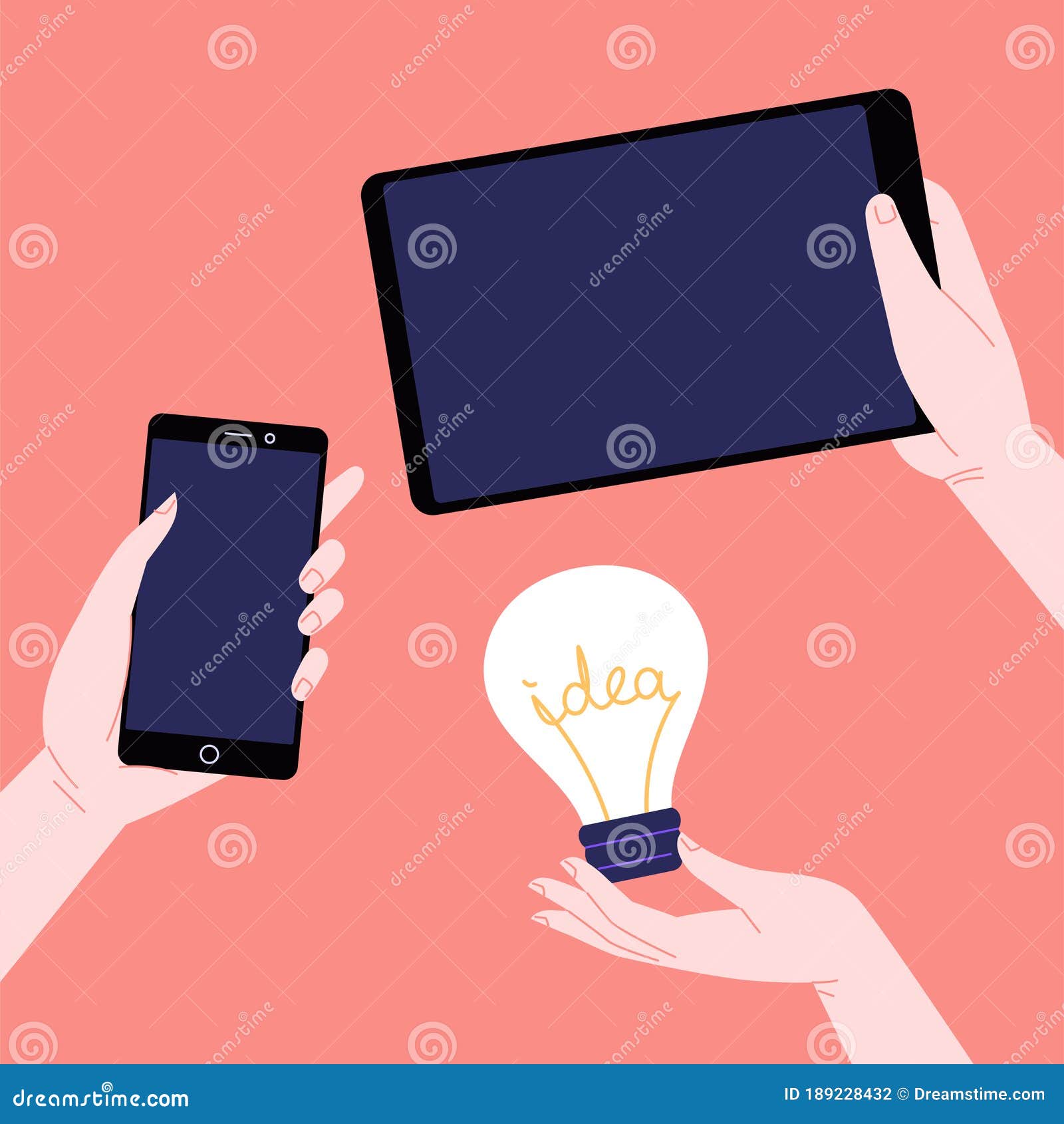 Digital idea concept stock vector. Illustration of movement - 189228432