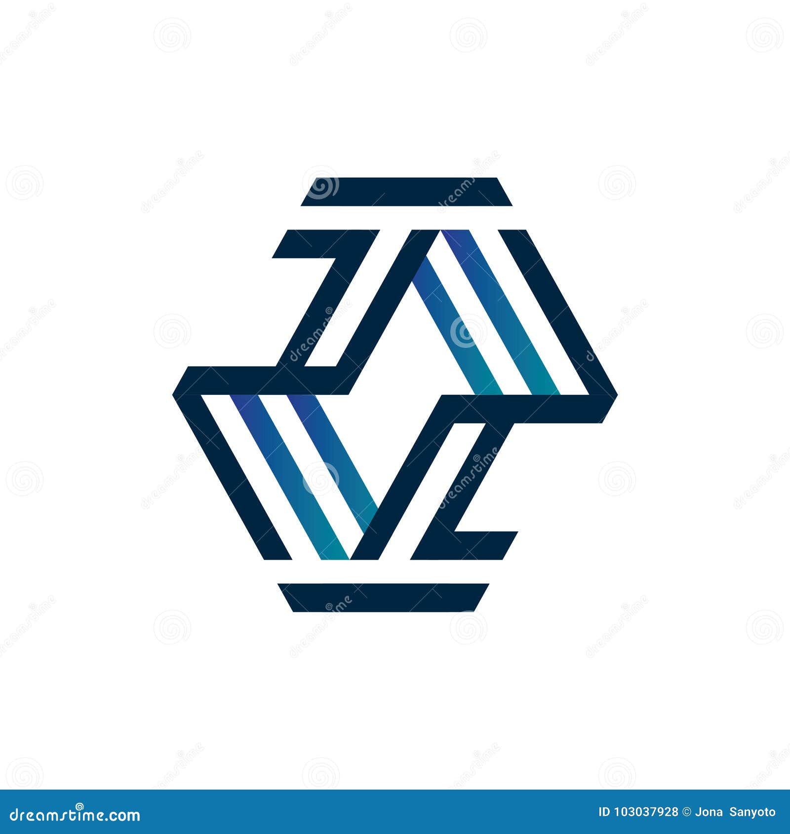 Blue Dynamic Logo stock vector. Illustration of night - 103037928