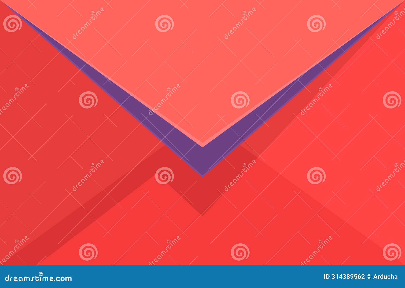 Flat Illustration Icon Symbol, Red Email Messages from People Via the ...