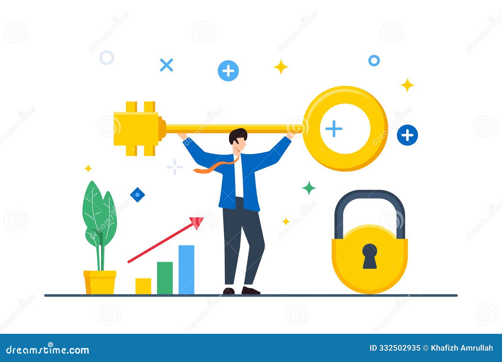 Unlocking Potential Conceptual Brain And Key Illustration Cartoon ... Unlocking Potential Conceptual Brain And Key Illustration Cartoon ...