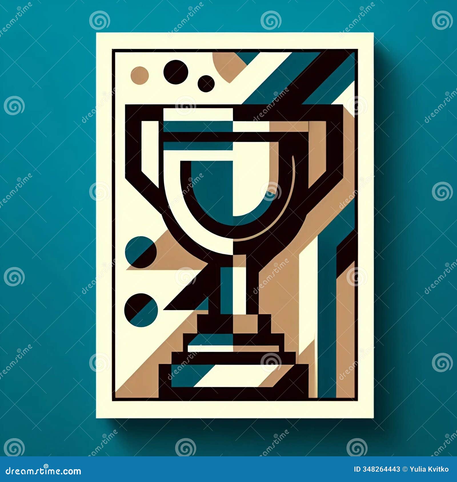 Trophy Poster. Winner Awards Placard Design Template Medals For ...