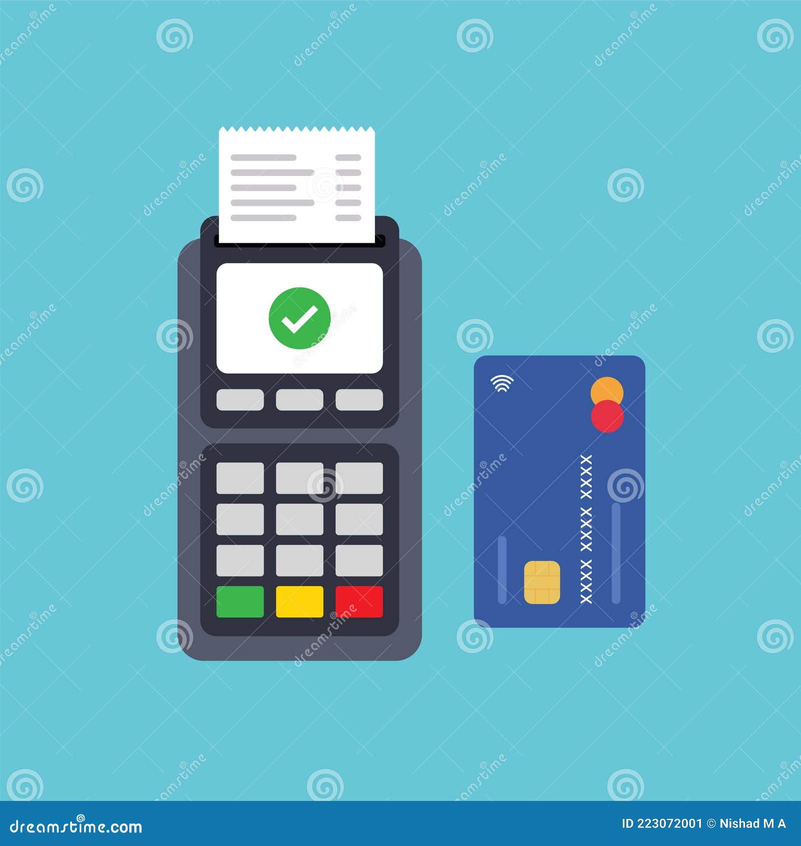 Pos Machine Payment - Card Payment - Vector Stock Vector - Illustration ...