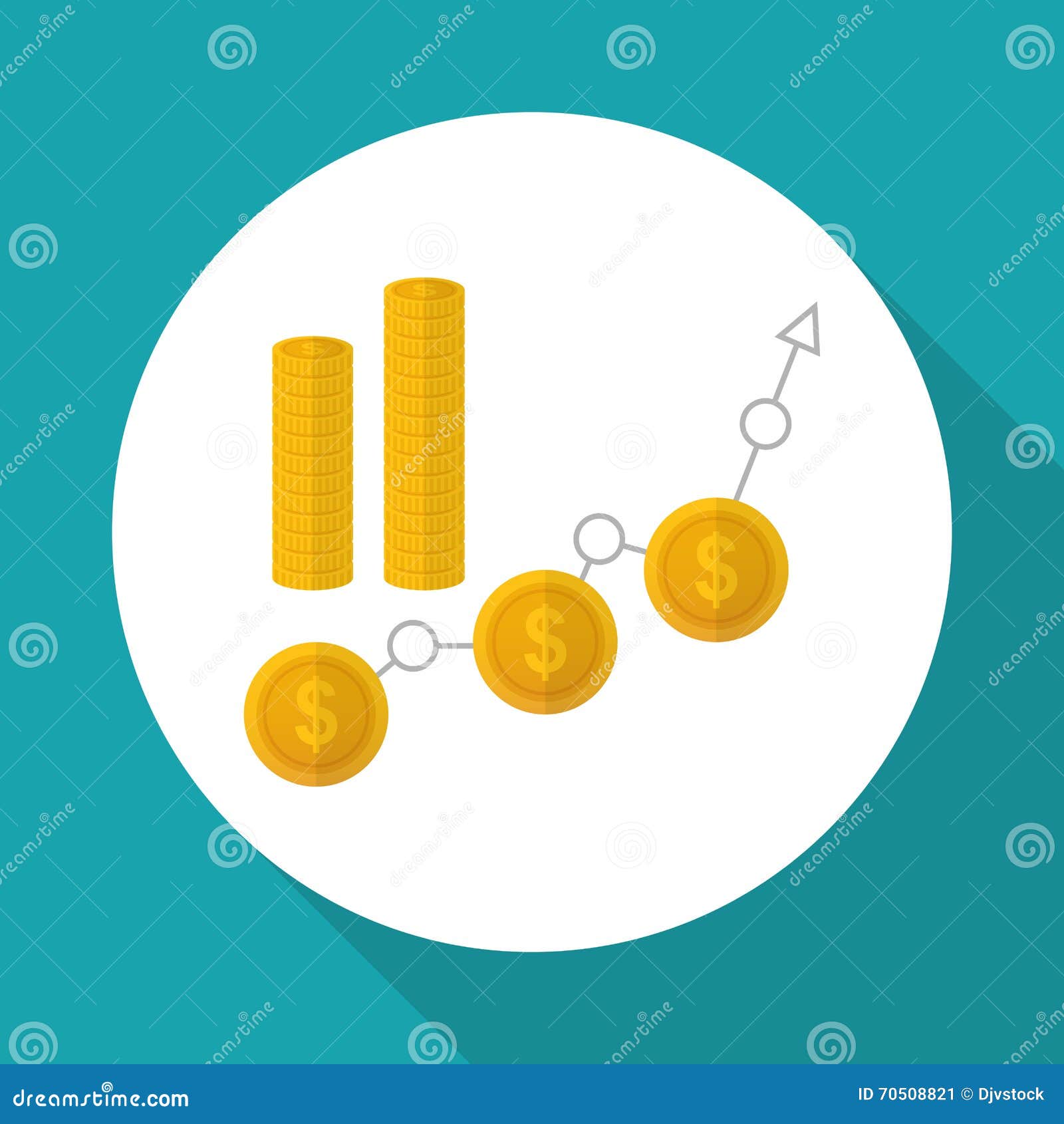 Flat Illustration of Profit Design , Editable Vector Stock Vector ...