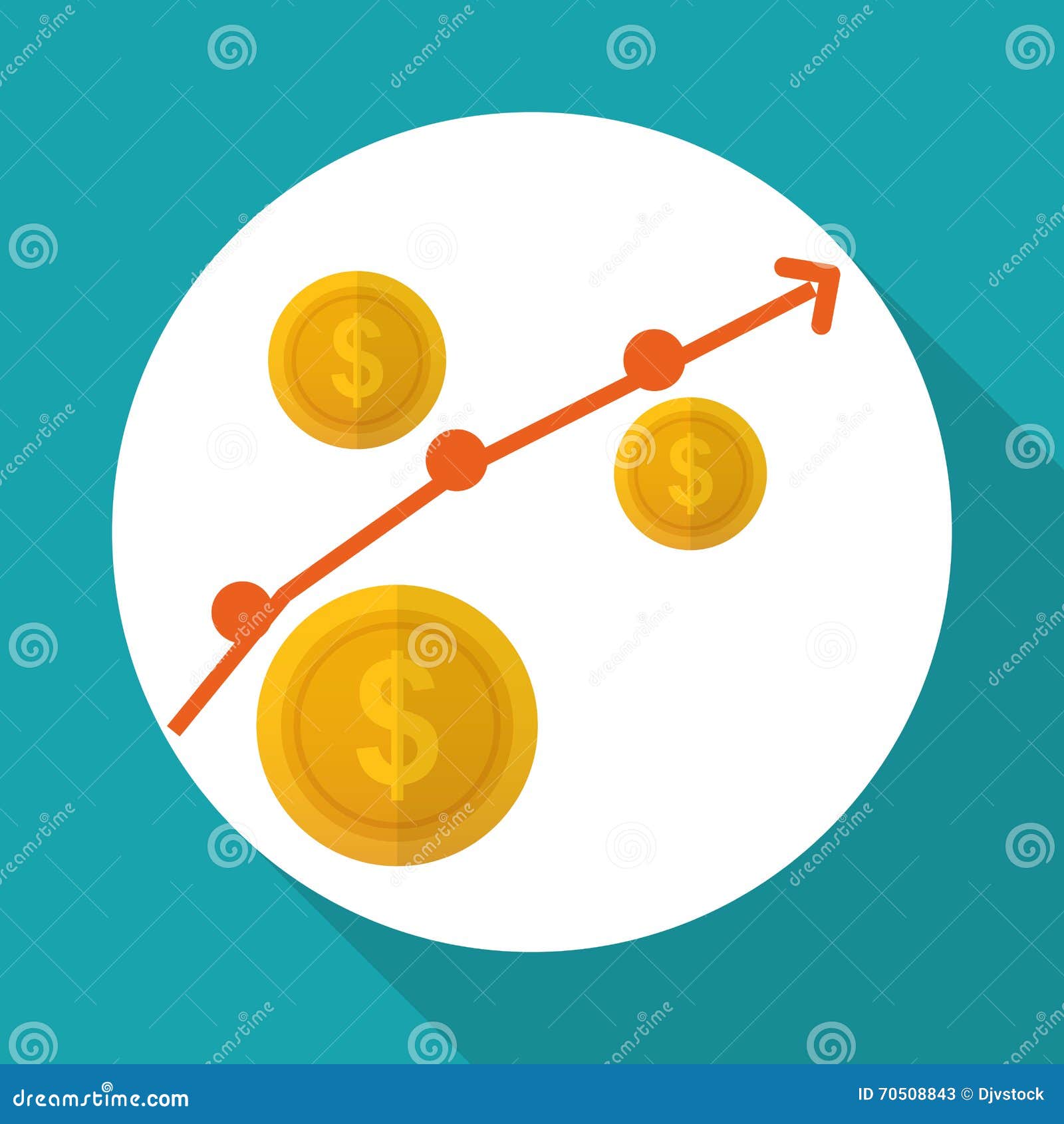 Flat Illustration of Profit Design , Editable Vector Stock Vector ...