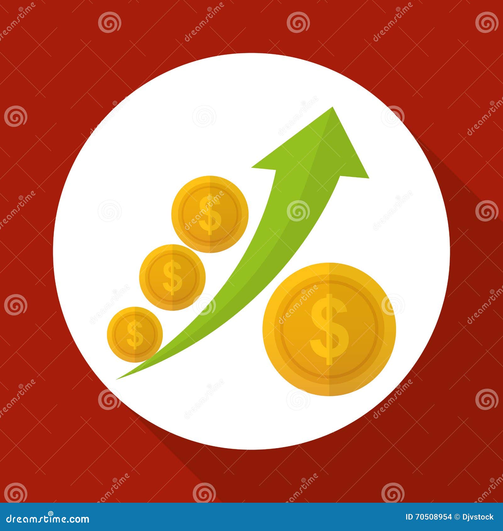 Flat Illustration of Profit Design , Editable Vector Stock Vector ...