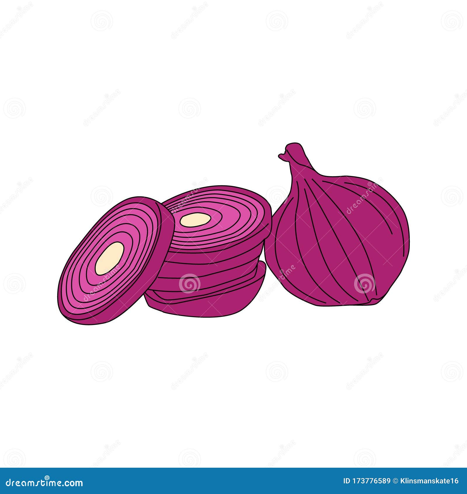 Flat Illustration Shallot Vector Eps 10 | CartoonDealer.com #173776589