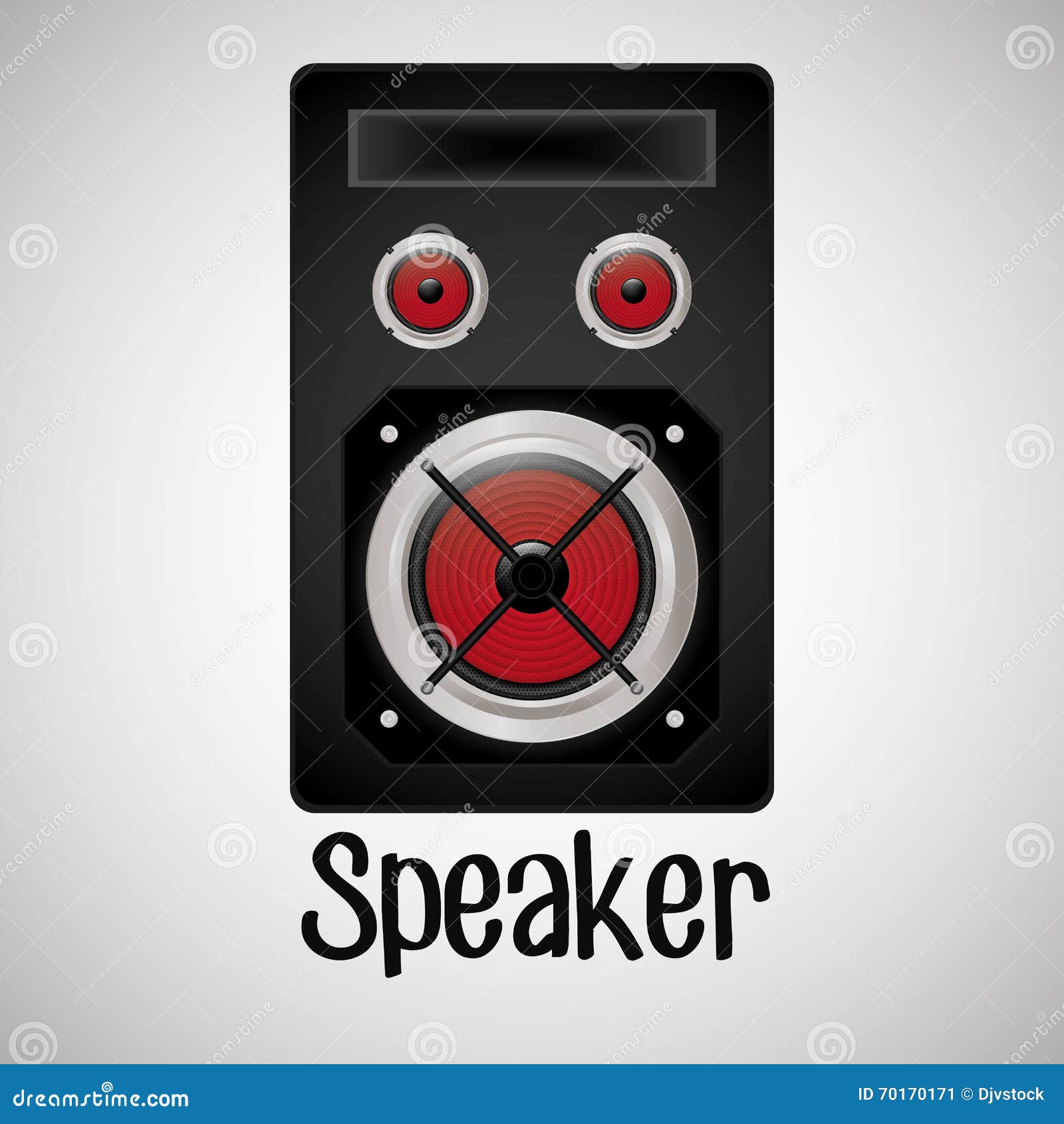 Flat Illustration about Speaker Design Stock Vector - Illustration of ...