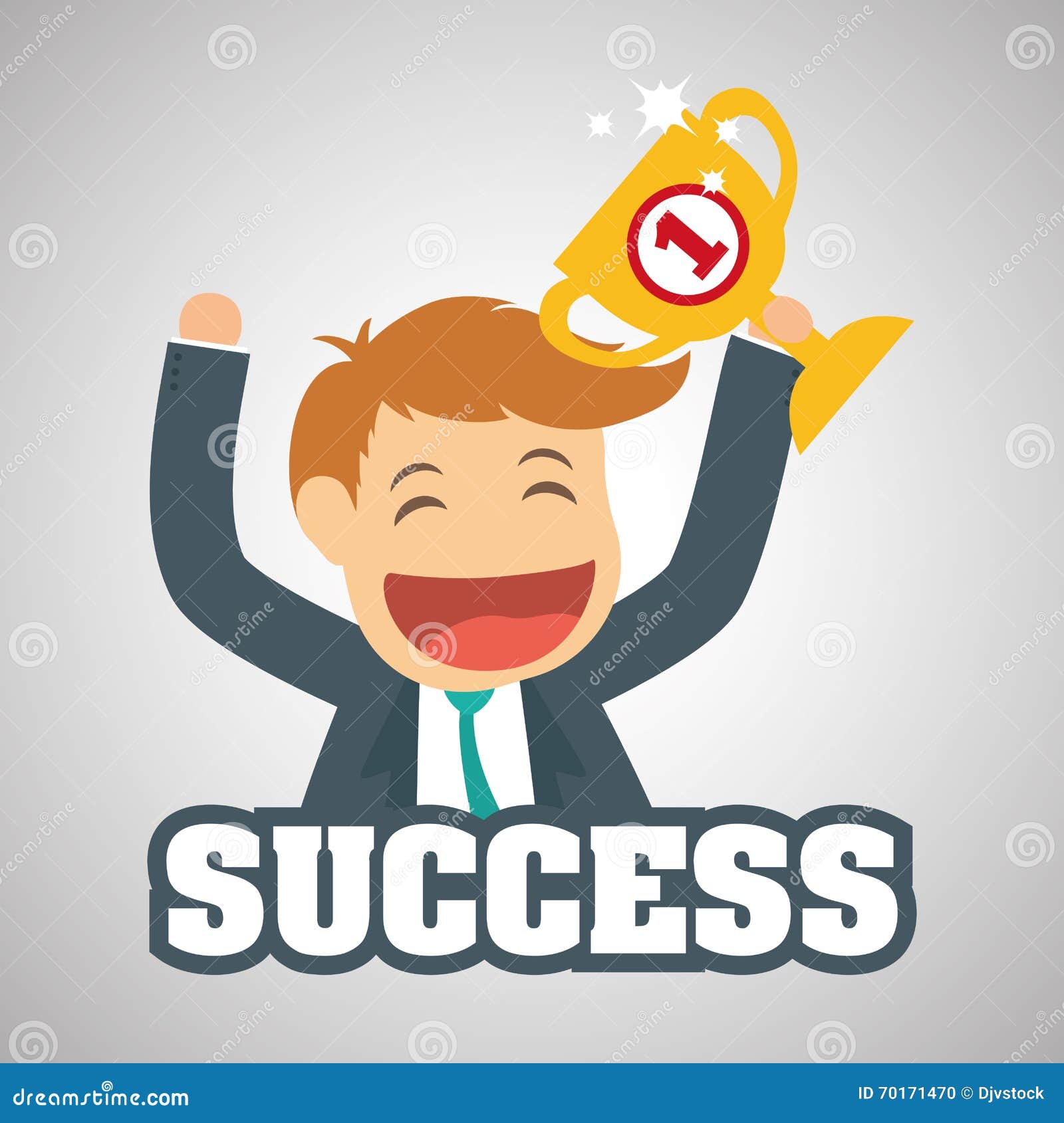 Flat Illustration about Success Design, Business Related Stock Vector ...
