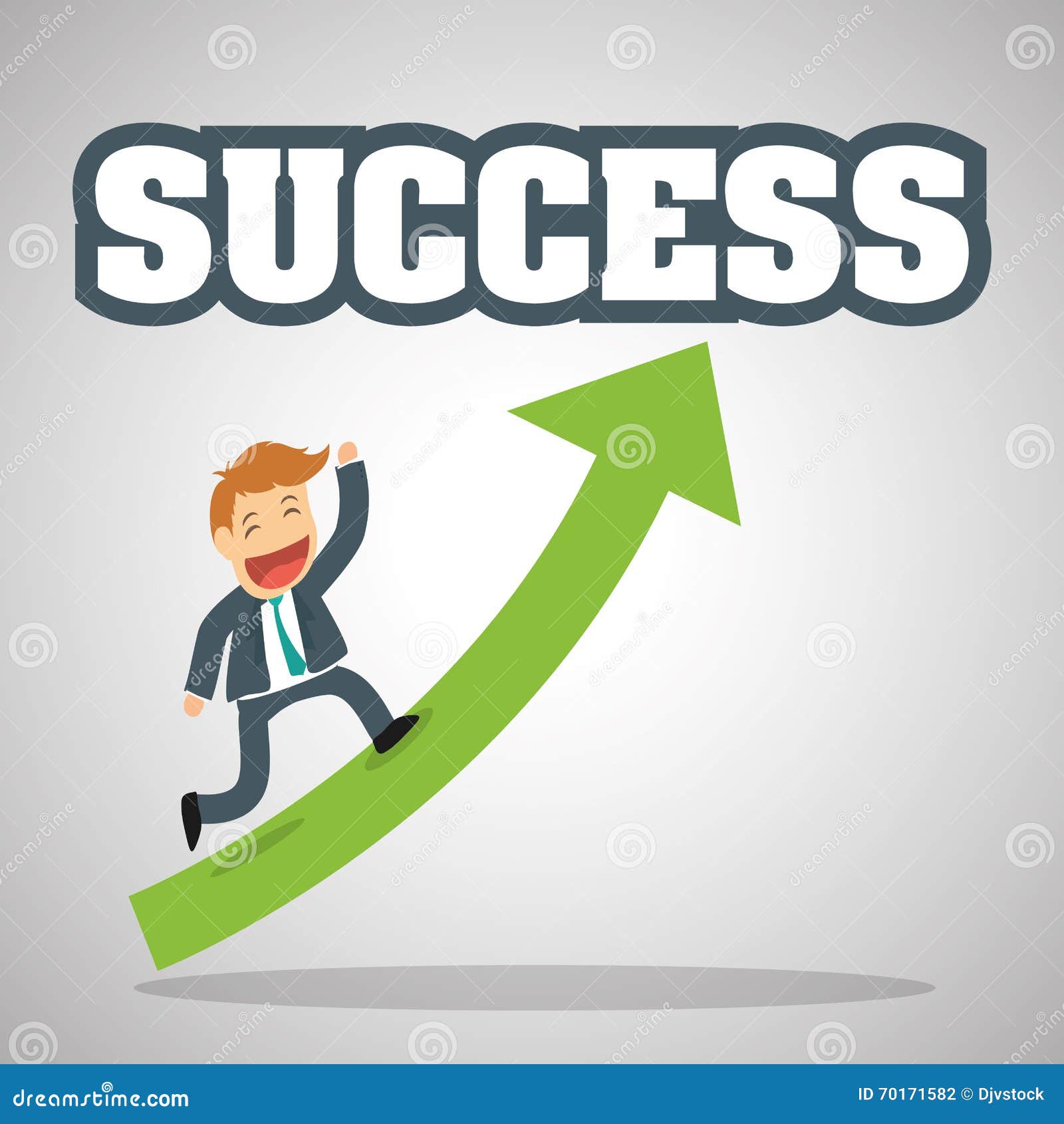 Flat Illustration about Success Design, Business Related Stock Vector ...
