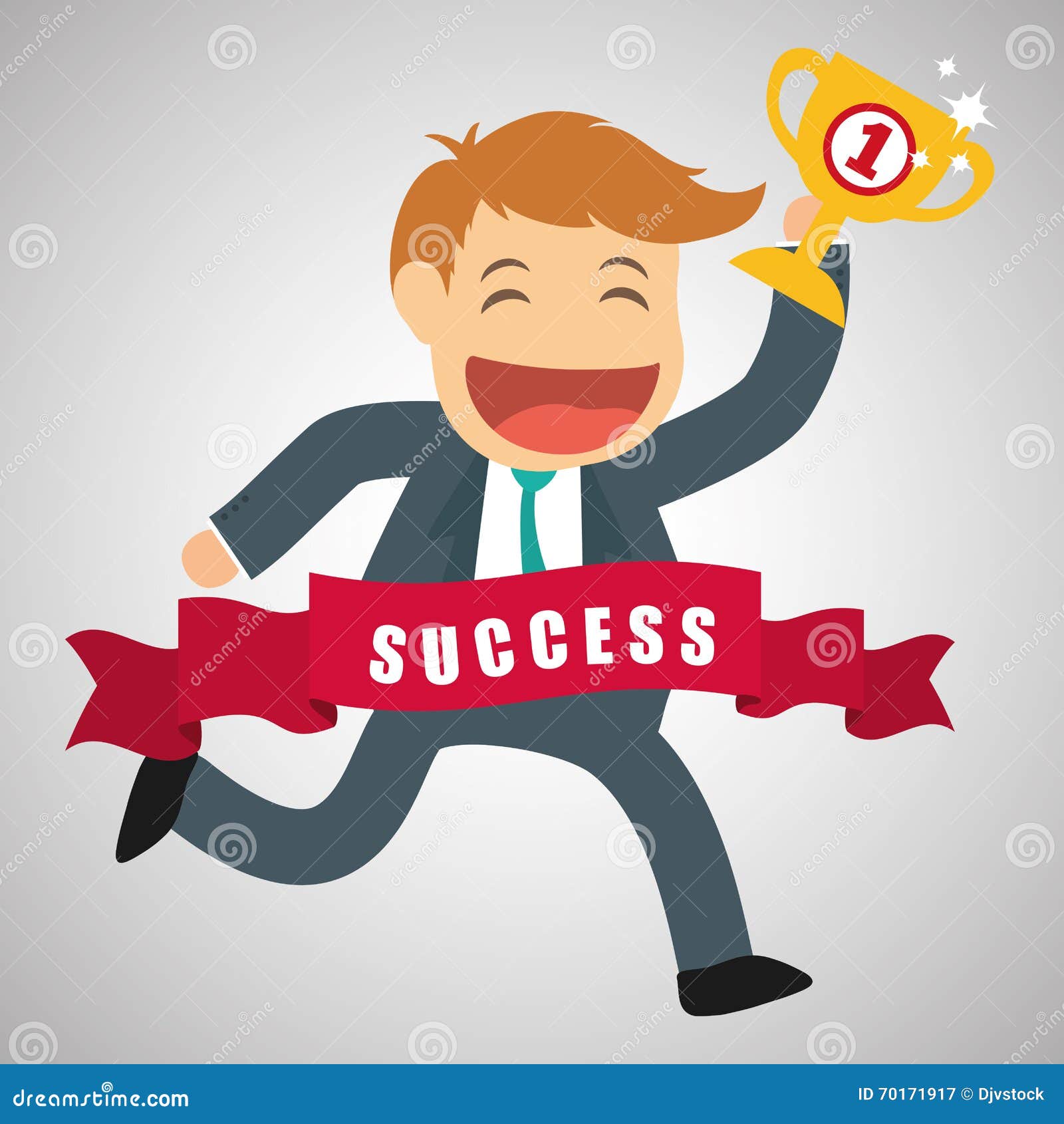 Flat Illustration about Success Design, Business Related Stock Vector ...
