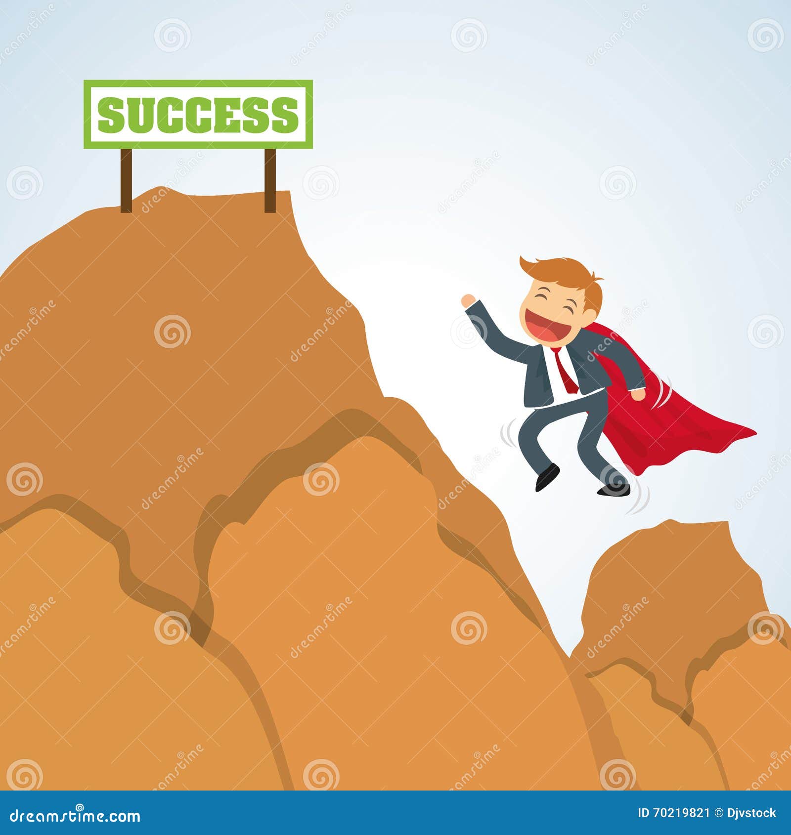Flat Illustration about Success Design, Business Related Stock Vector ...