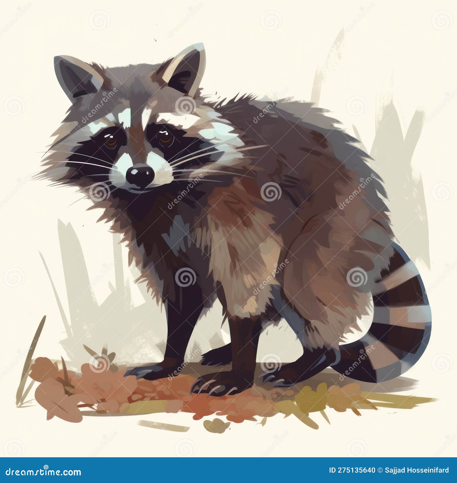 Raccoon Illustration stock illustration. Illustration of fauna - 275135640