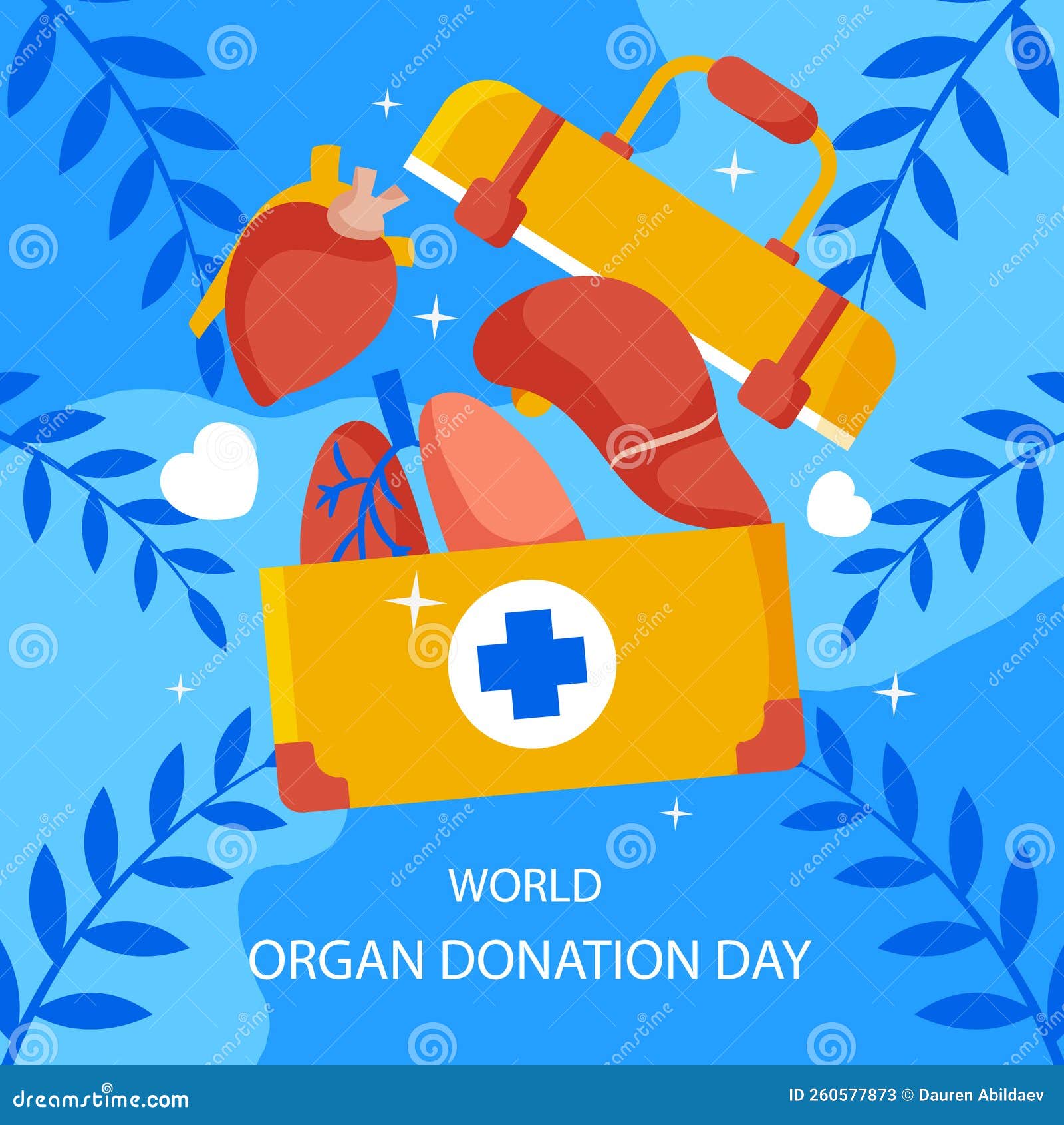 Flat Illustration For World Organ Donation Day Vector Illustration