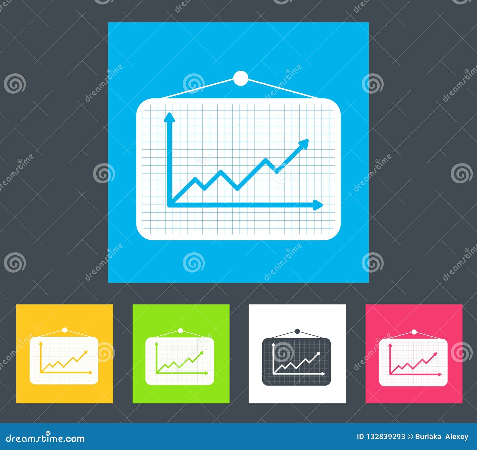 Flat Increase Background Concept. Vector Illustration Design Stock ...