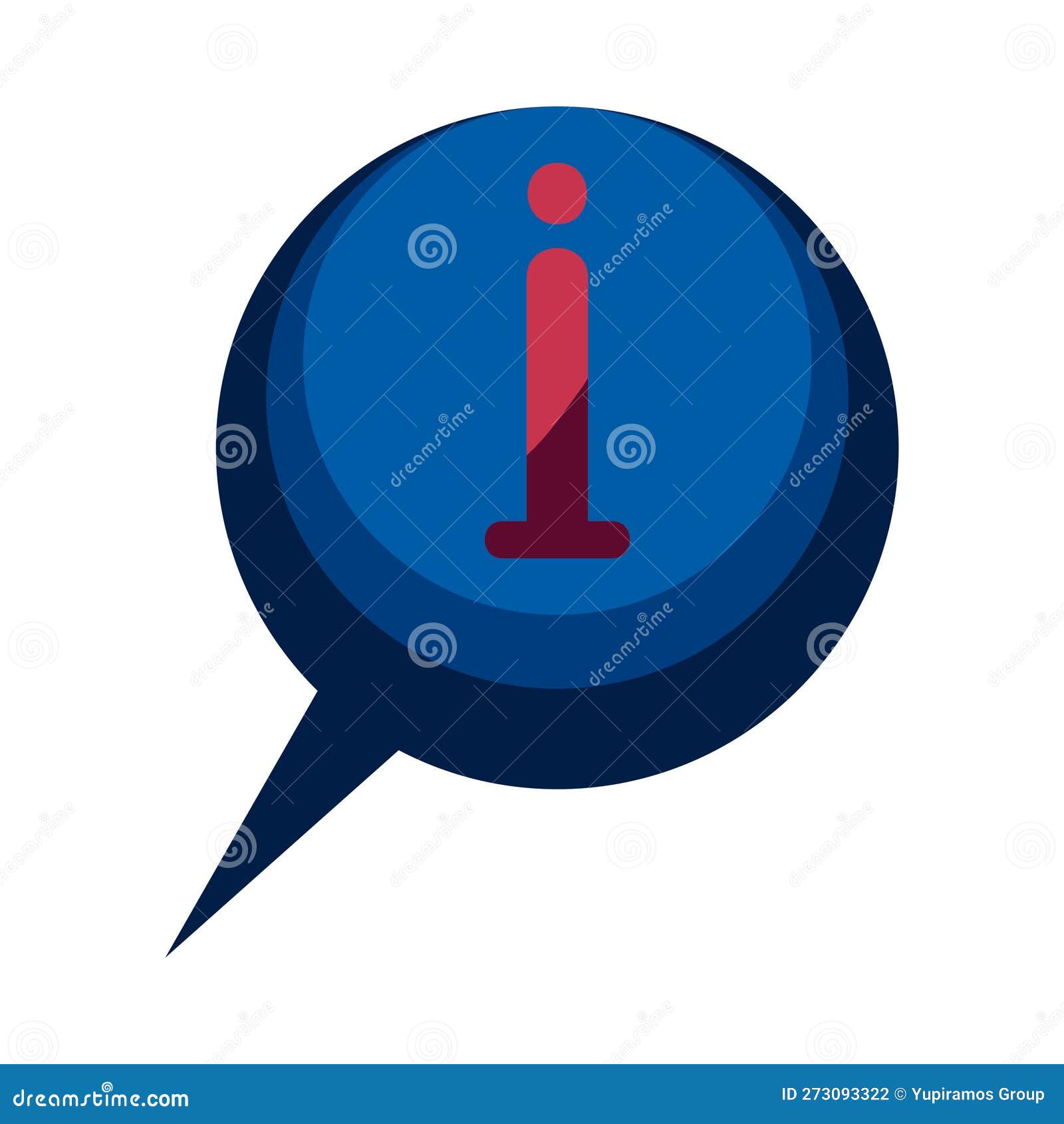 Flat information mark stock vector. Illustration of problem - 273093322