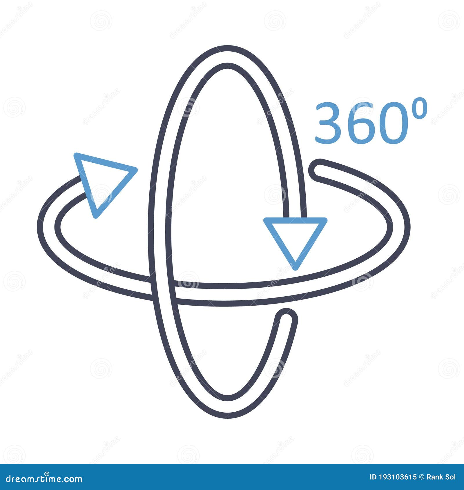 360 Flat Inside Vector Icon Which Can Easily Modify or Edit Stock ...