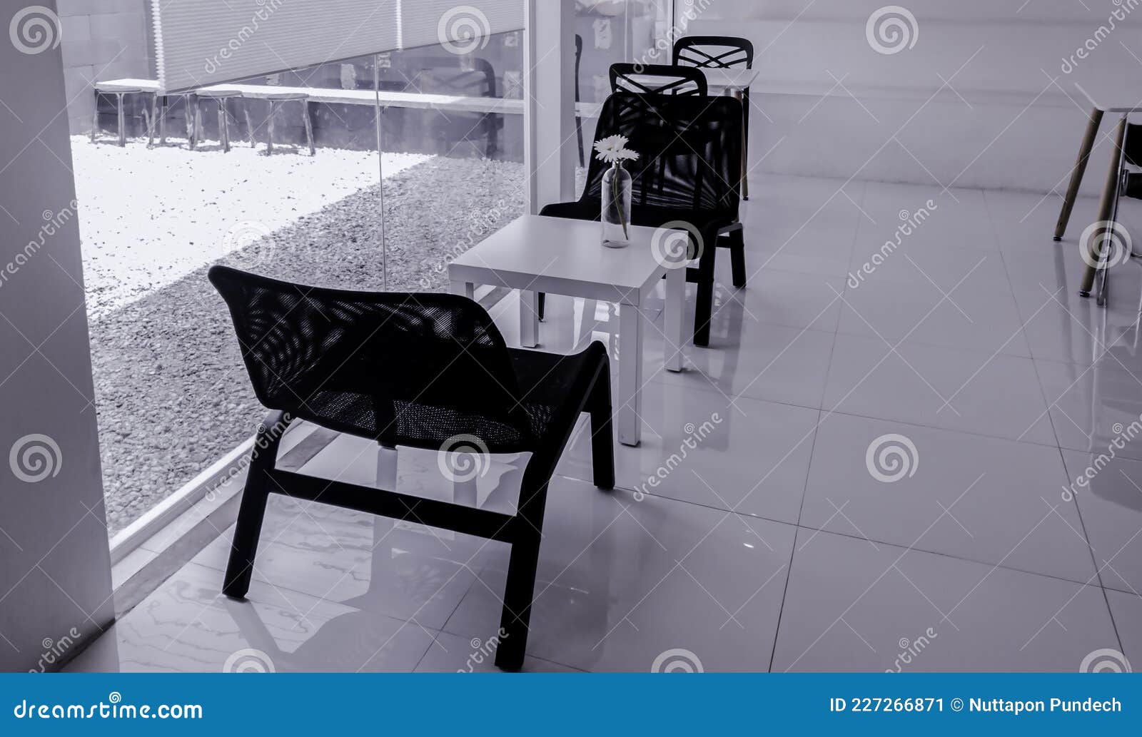 Flat Interior Design of Table and Chair for Relaxing Corner in Home ...