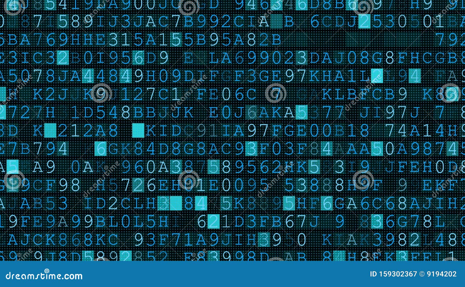 Flat Internal Computer Number, Digital Machine Code Binary Symbols ...