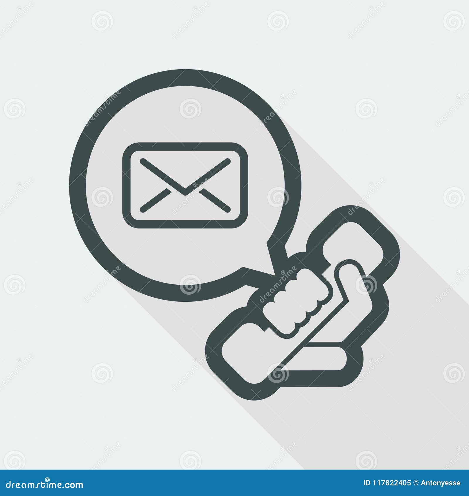 Answering machine icon stock vector. Illustration of hold - 117822405