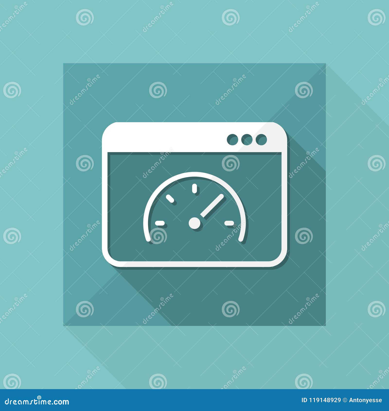 Application Speed - Flat Minimal Icon Stock Vector - Illustration of ...
