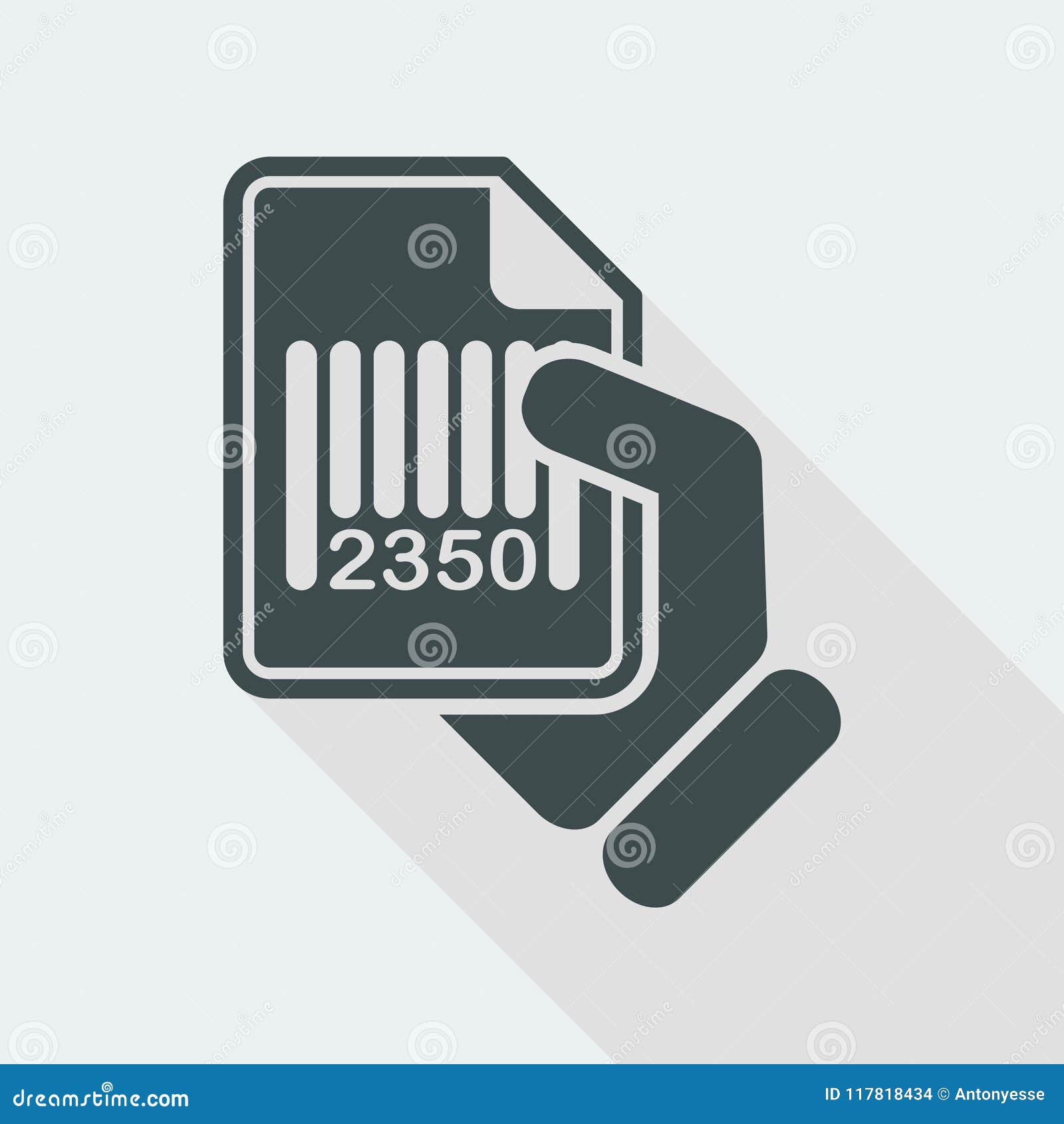 Barcode document stock vector. Illustration of identity - 117818434
