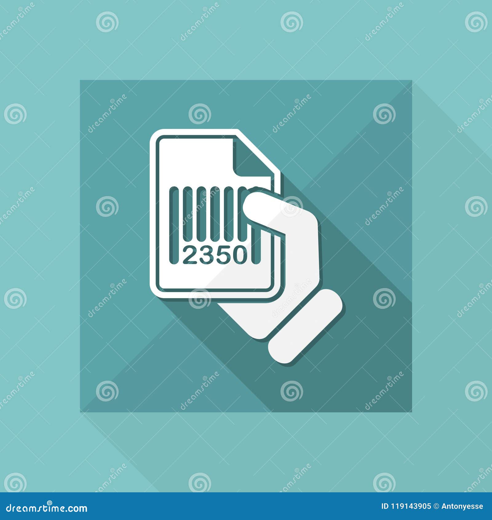 Barcode document stock vector. Illustration of business - 119143905