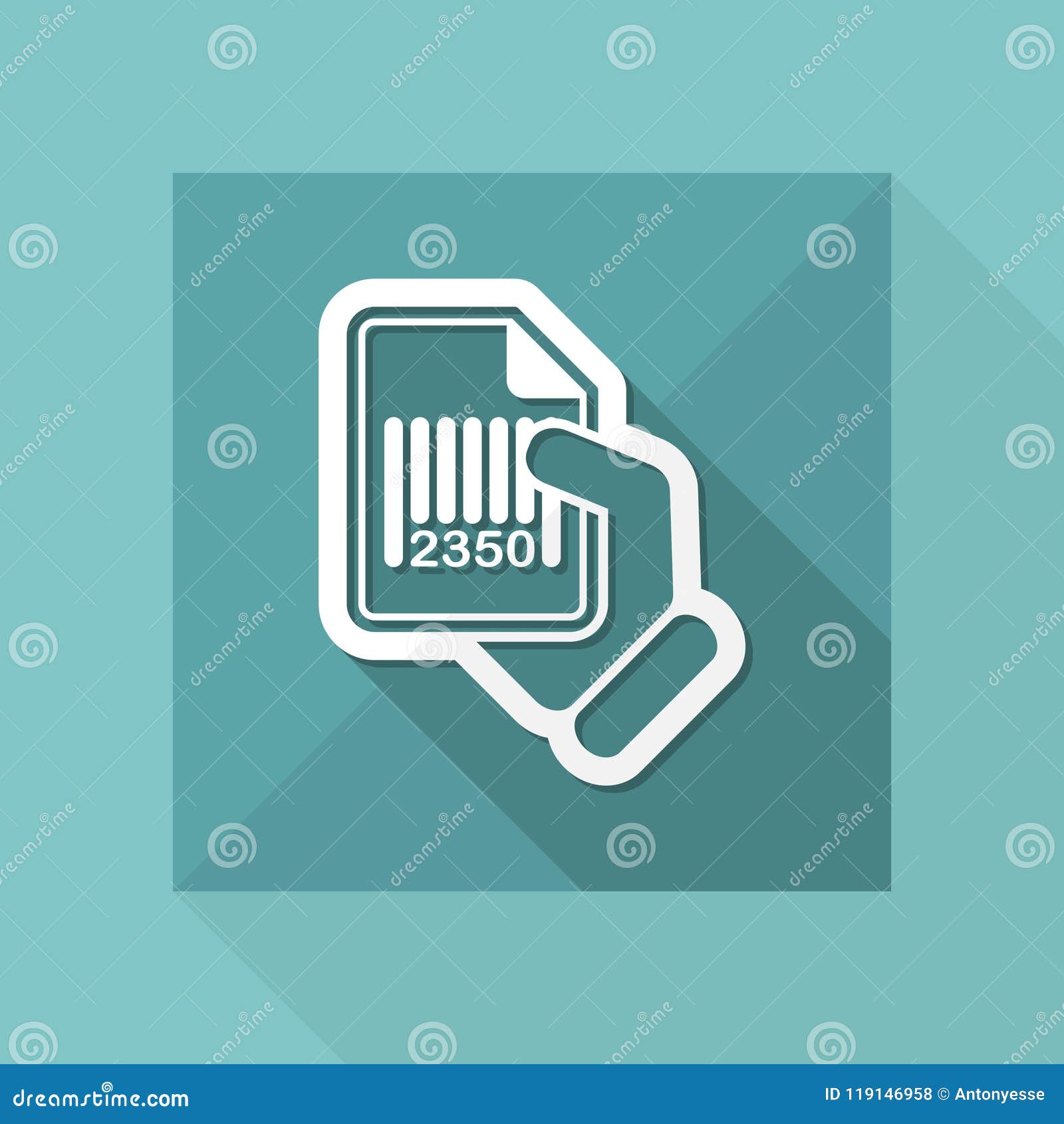 Barcode document stock vector. Illustration of file - 119146958