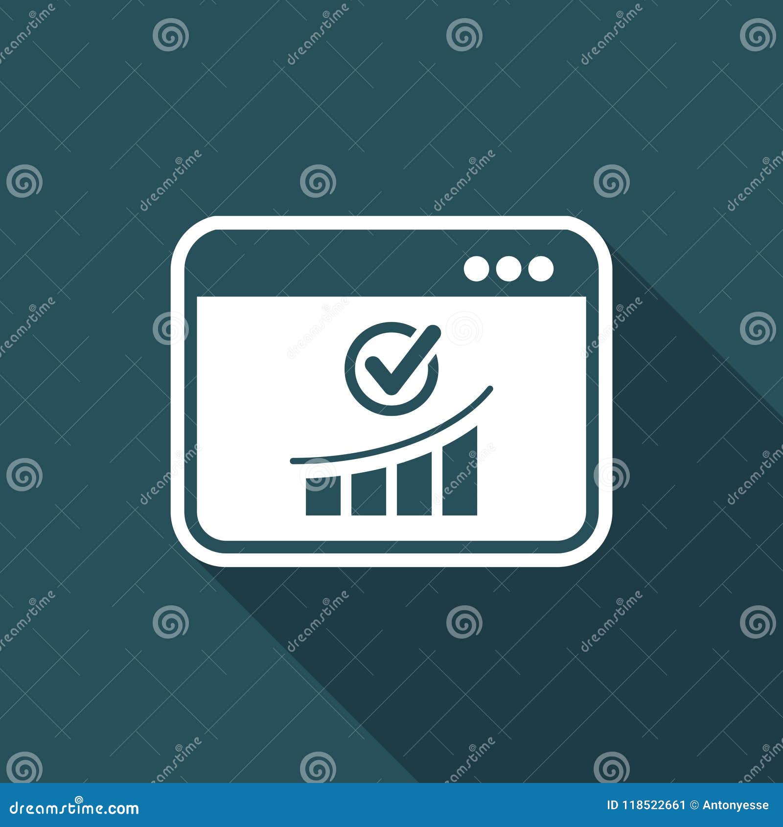 Check Increasing - Vector Flat Minimal Icon Stock Vector - Illustration ...