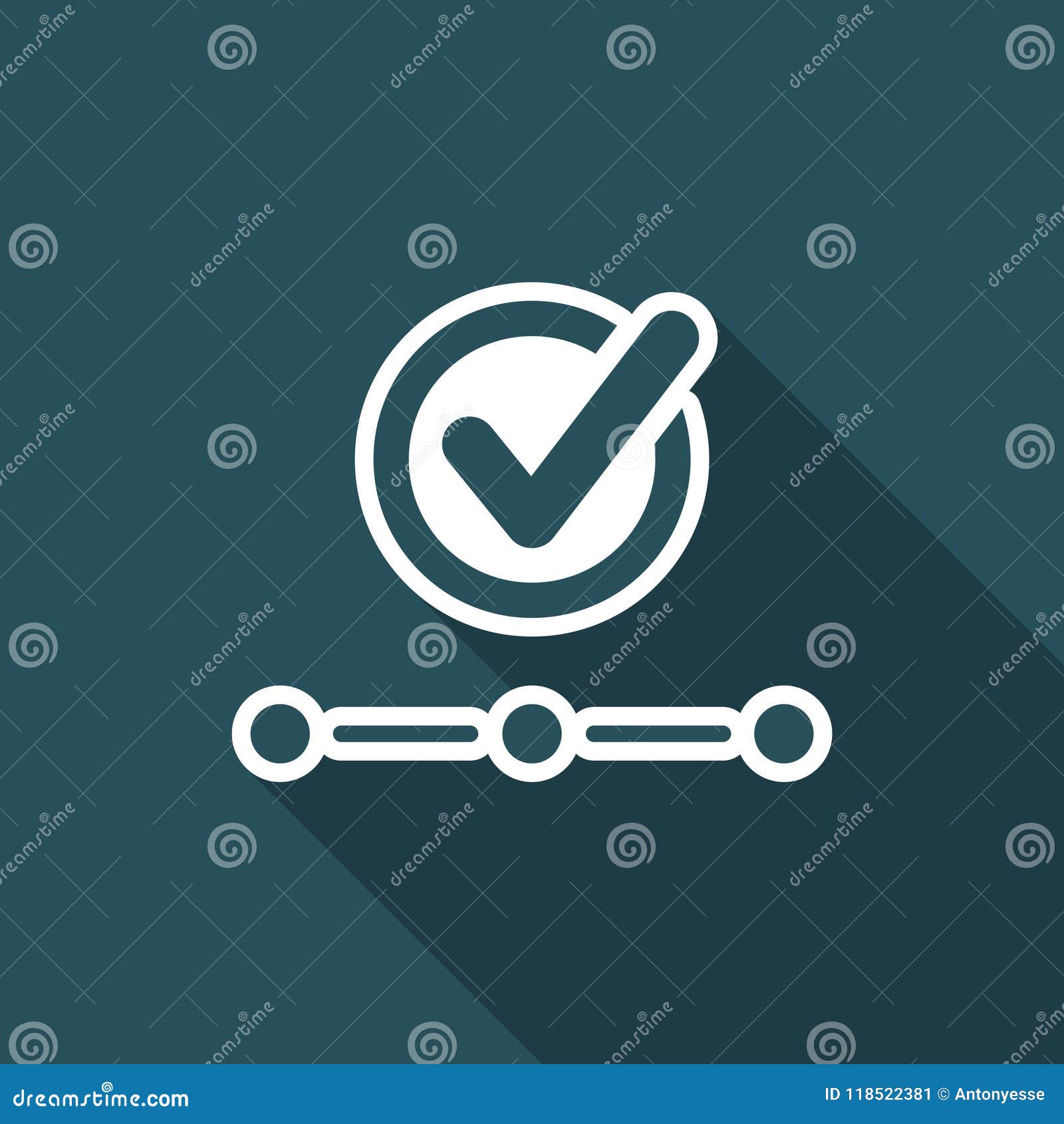 Check Network - Flat Minimal Icon Stock Vector - Illustration of icon ...