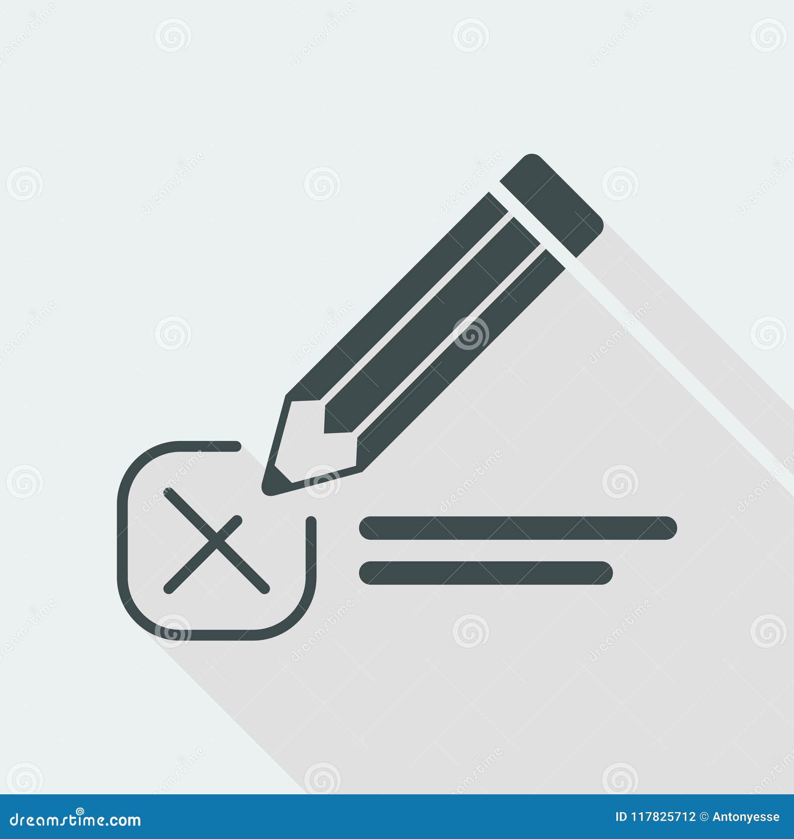 Check Option - Minimal Vector Icon Stock Vector - Illustration of mark ...