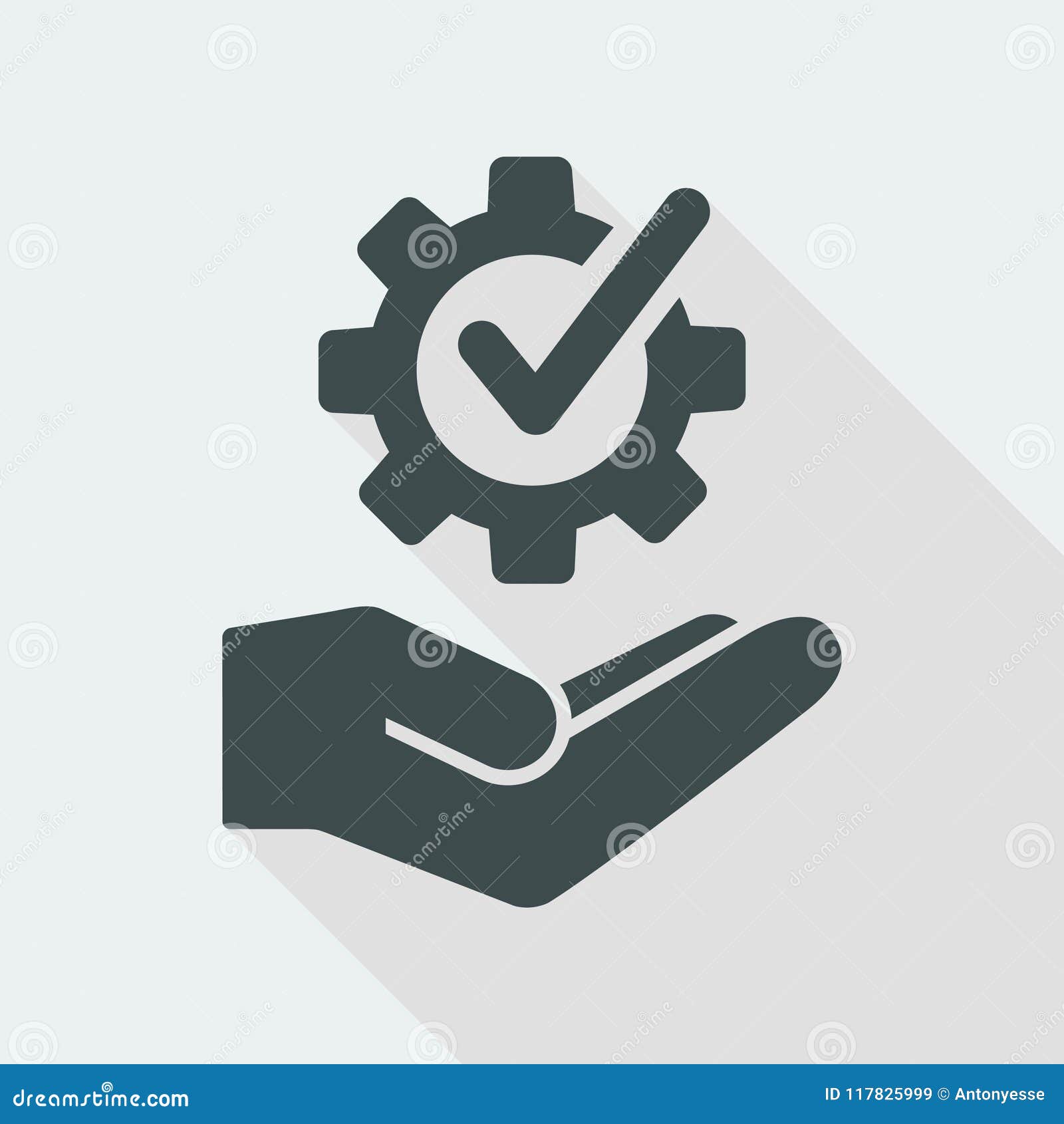 Check Settings - Minimal Modern Icon Stock Vector - Illustration of ...