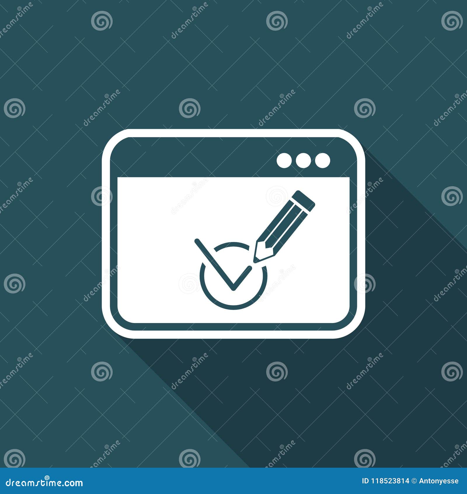 Checking Computer Options Icon Stock Vector - Illustration of mark ...