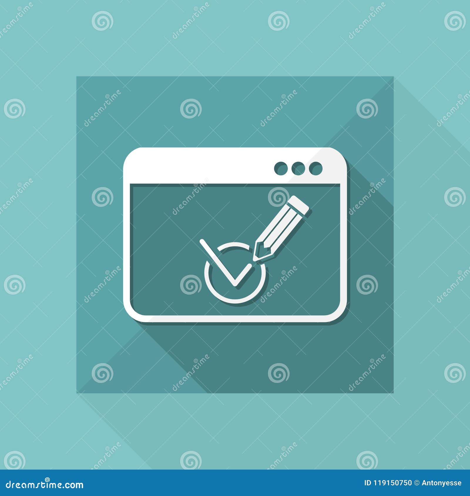 Checking Computer Options Icon Stock Vector - Illustration of modern ...