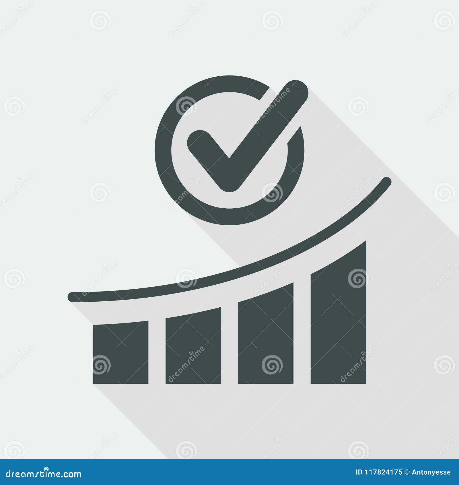 Checking Data Report - Flat Minimal Icon Stock Vector - Illustration of ...