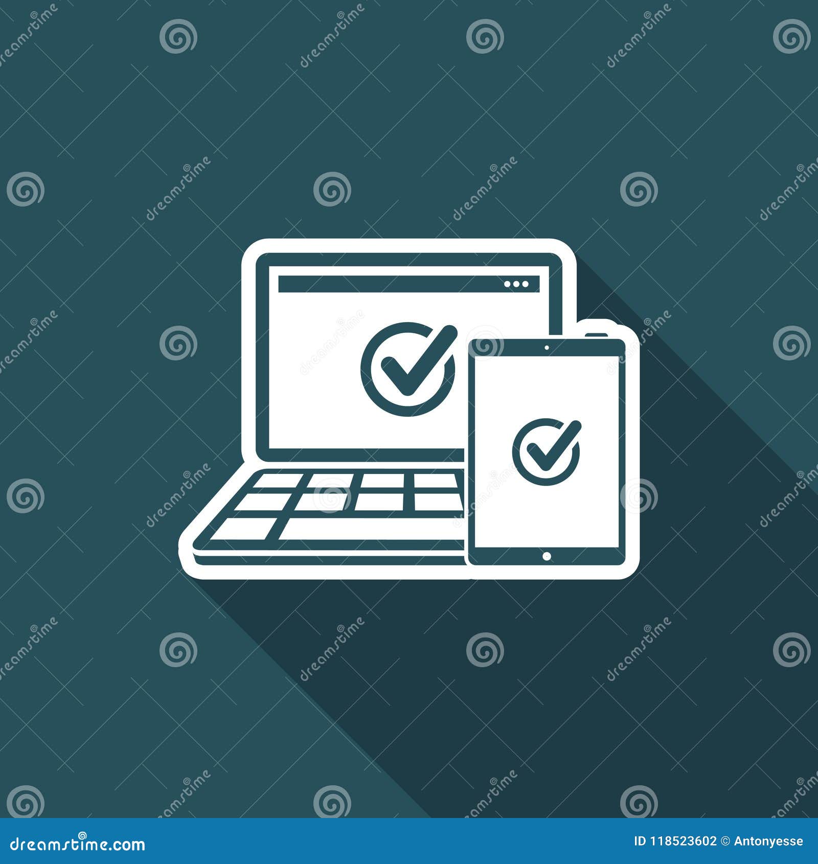 Checking Multi Devices Equipment Stock Vector - Illustration of premium ...