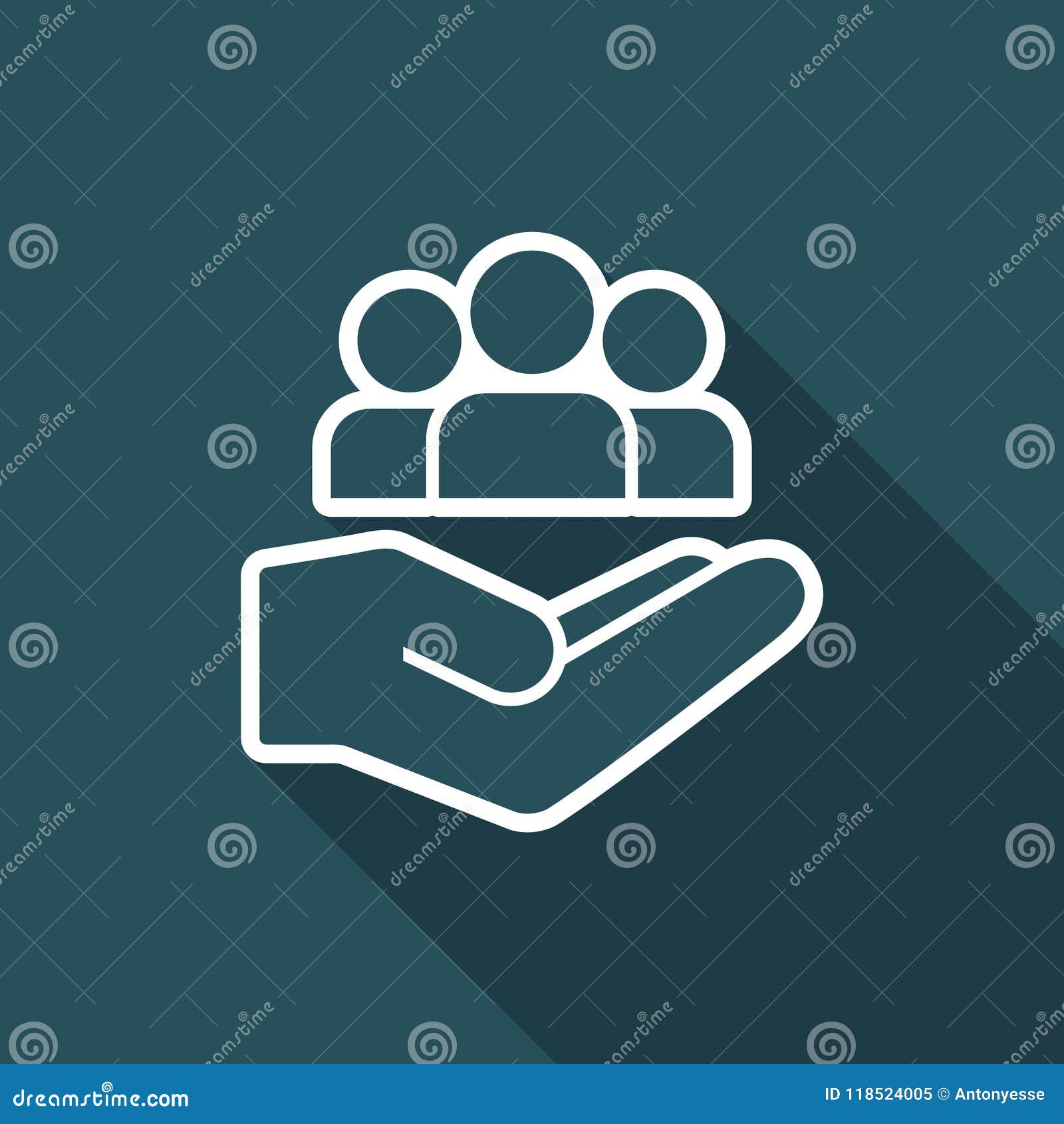 Community Assistance - Minimal Vector Icon Stock Vector - Illustration ...