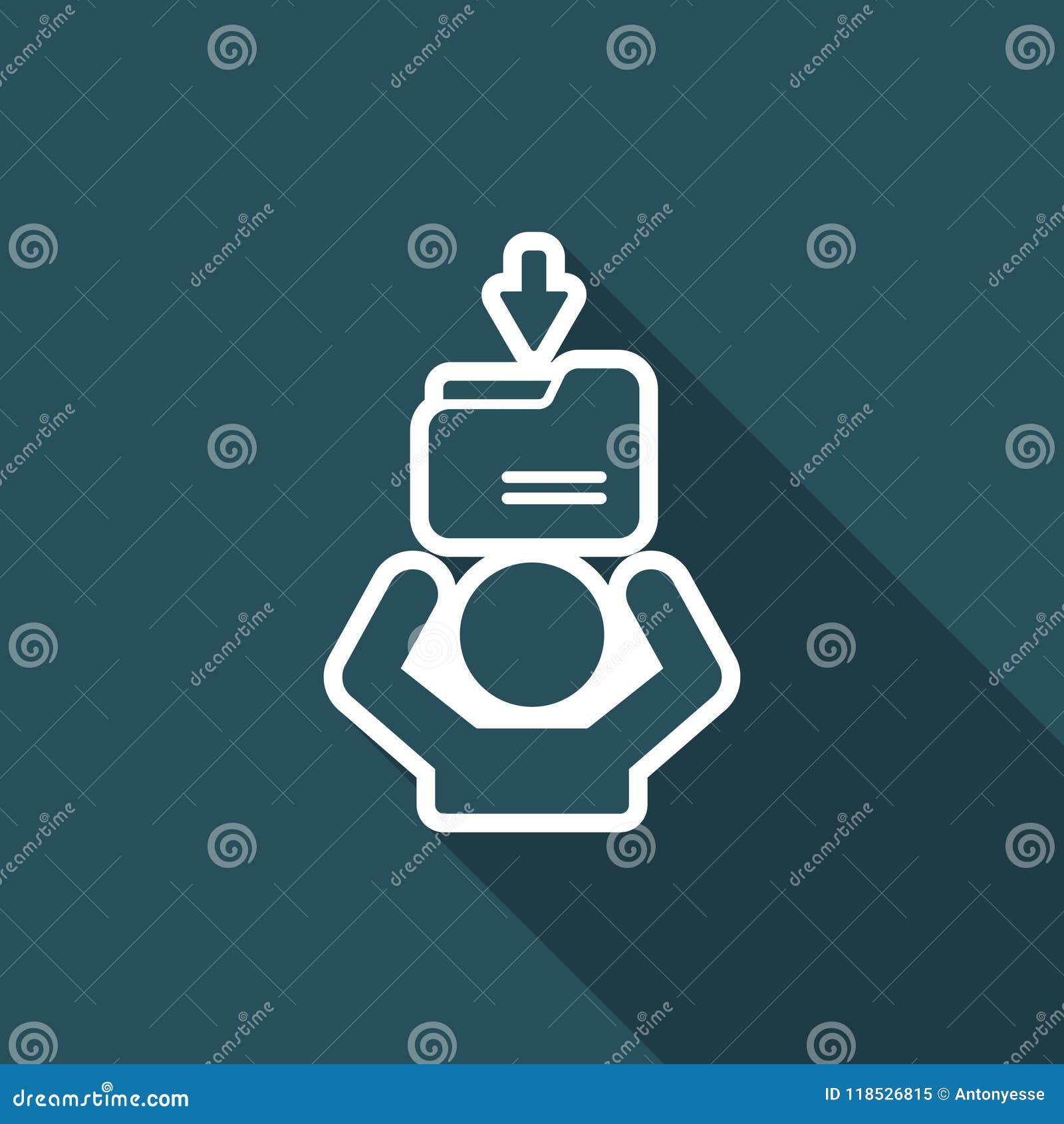 Data Download Button - Vector Web Icon Stock Vector - Illustration of ...