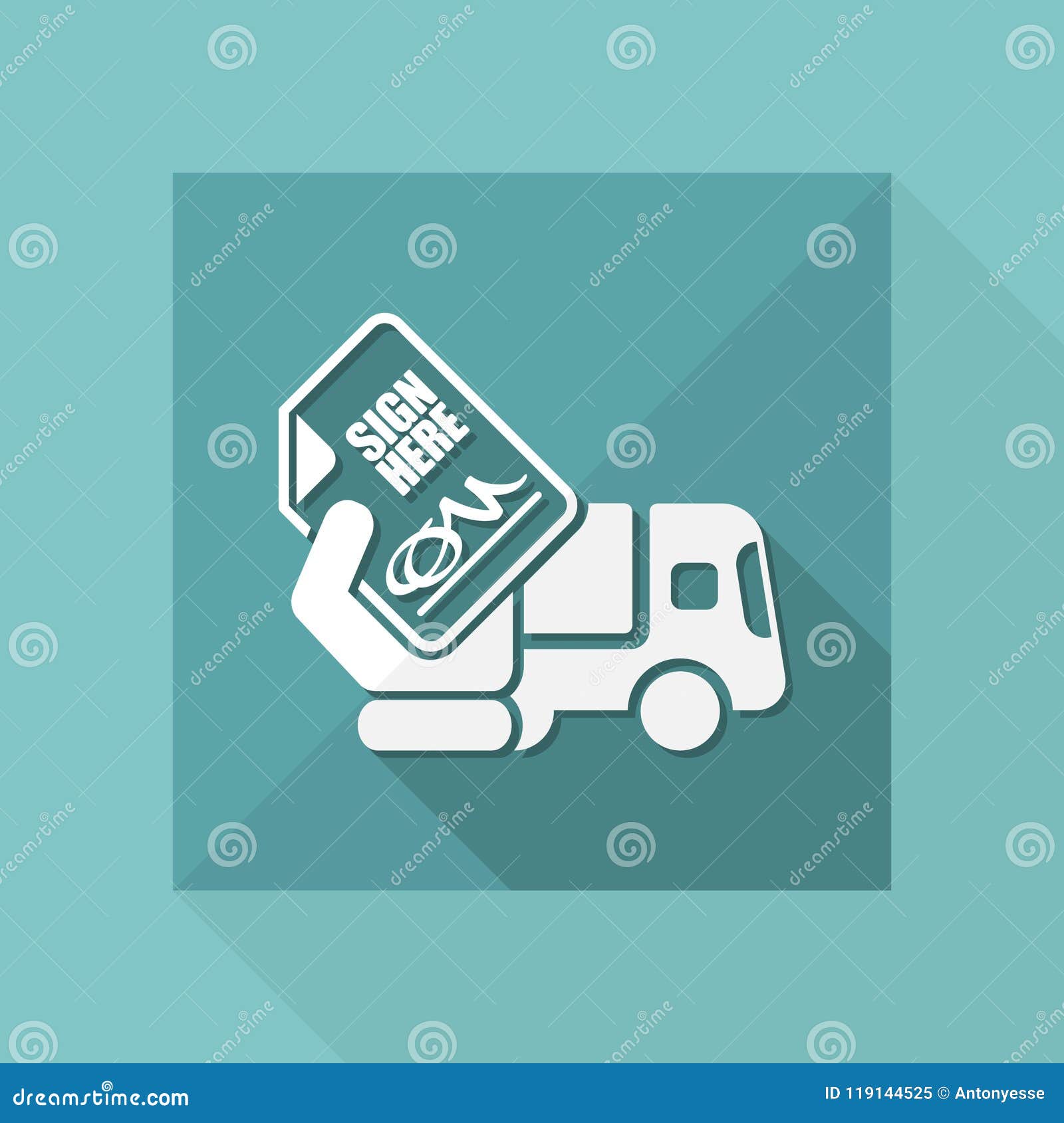 Delivery document sign stock vector. Illustration of product - 119144525