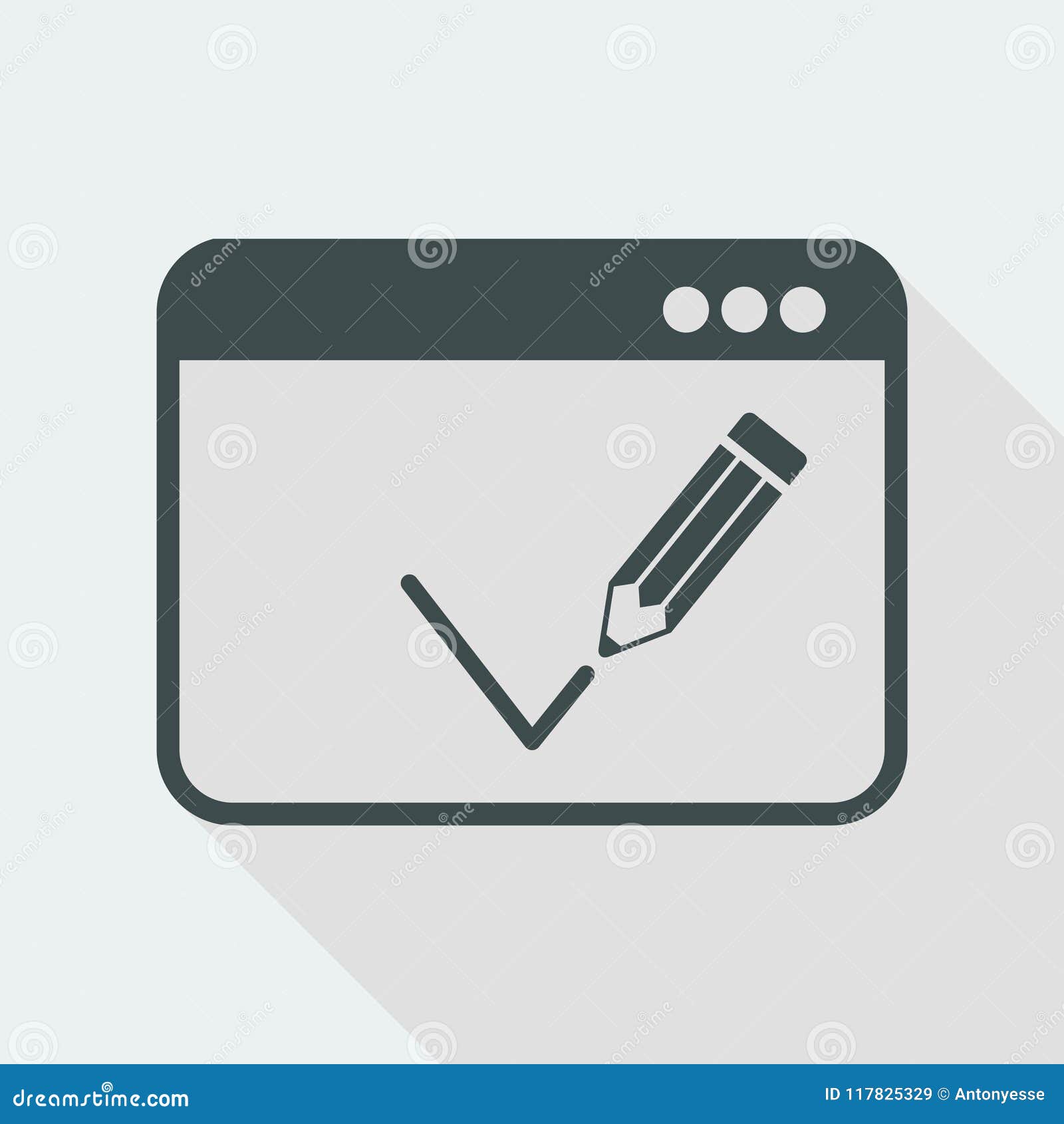 Digital Checkmark Flat Icon Stock Vector - Illustration of concept ...