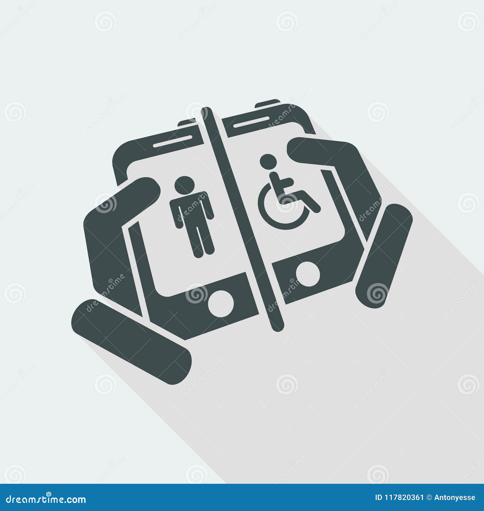 Disabled device stock vector. Illustration of display - 117820361