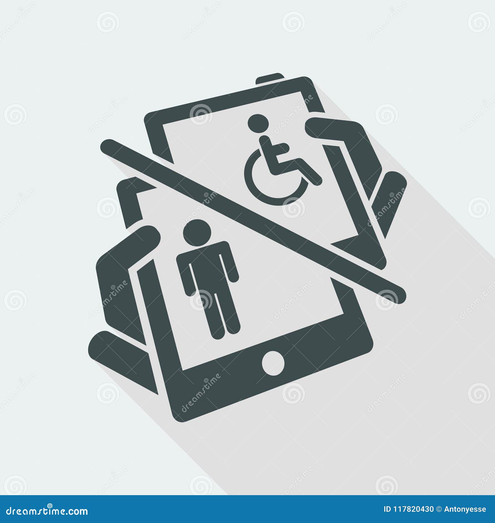 Disabled device stock vector. Illustration of community - 117820430