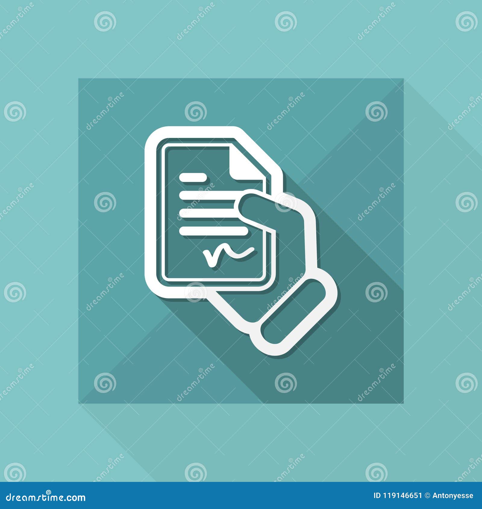 Document signed icon stock vector. Illustration of notarial - 119146651