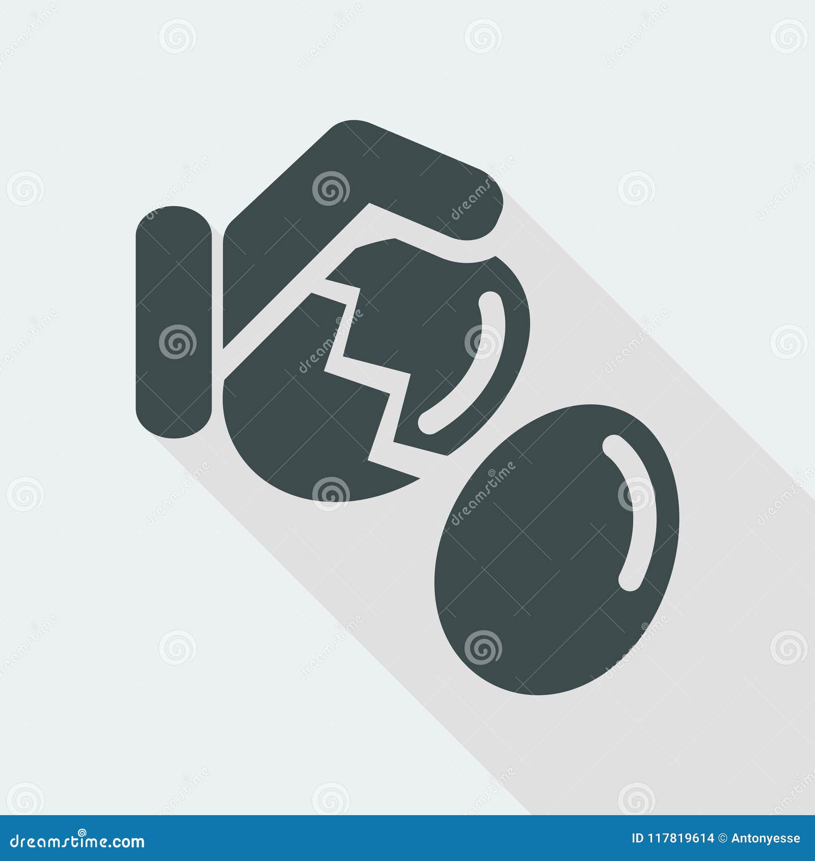 Eggs break stock vector. Illustration of oval, damage - 117819614