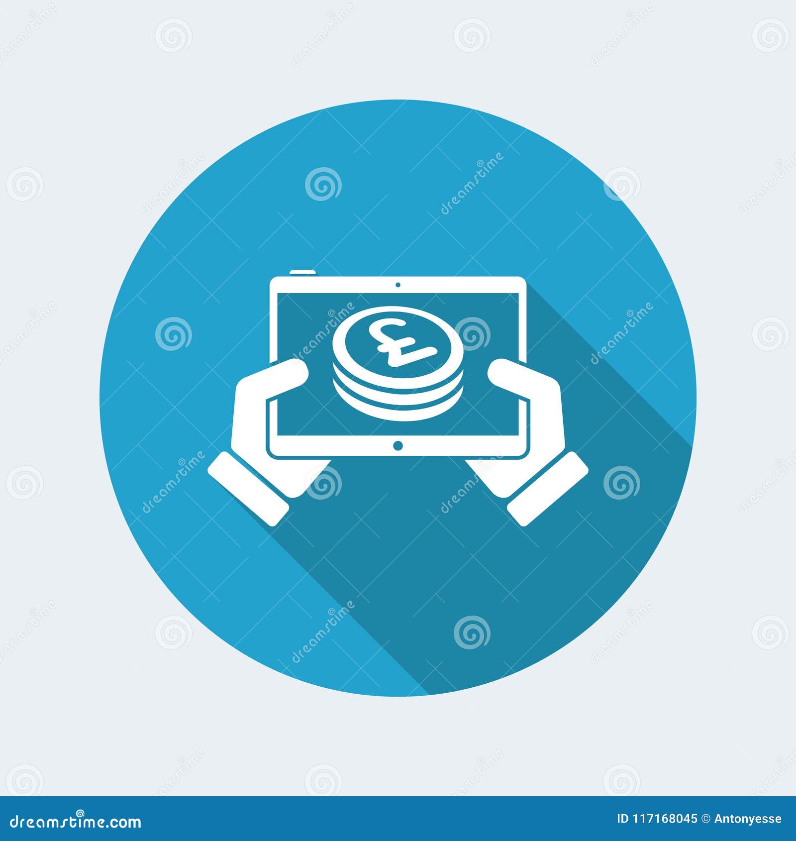 Financial Application on Tablet - Sterling Stock Vector - Illustration ...