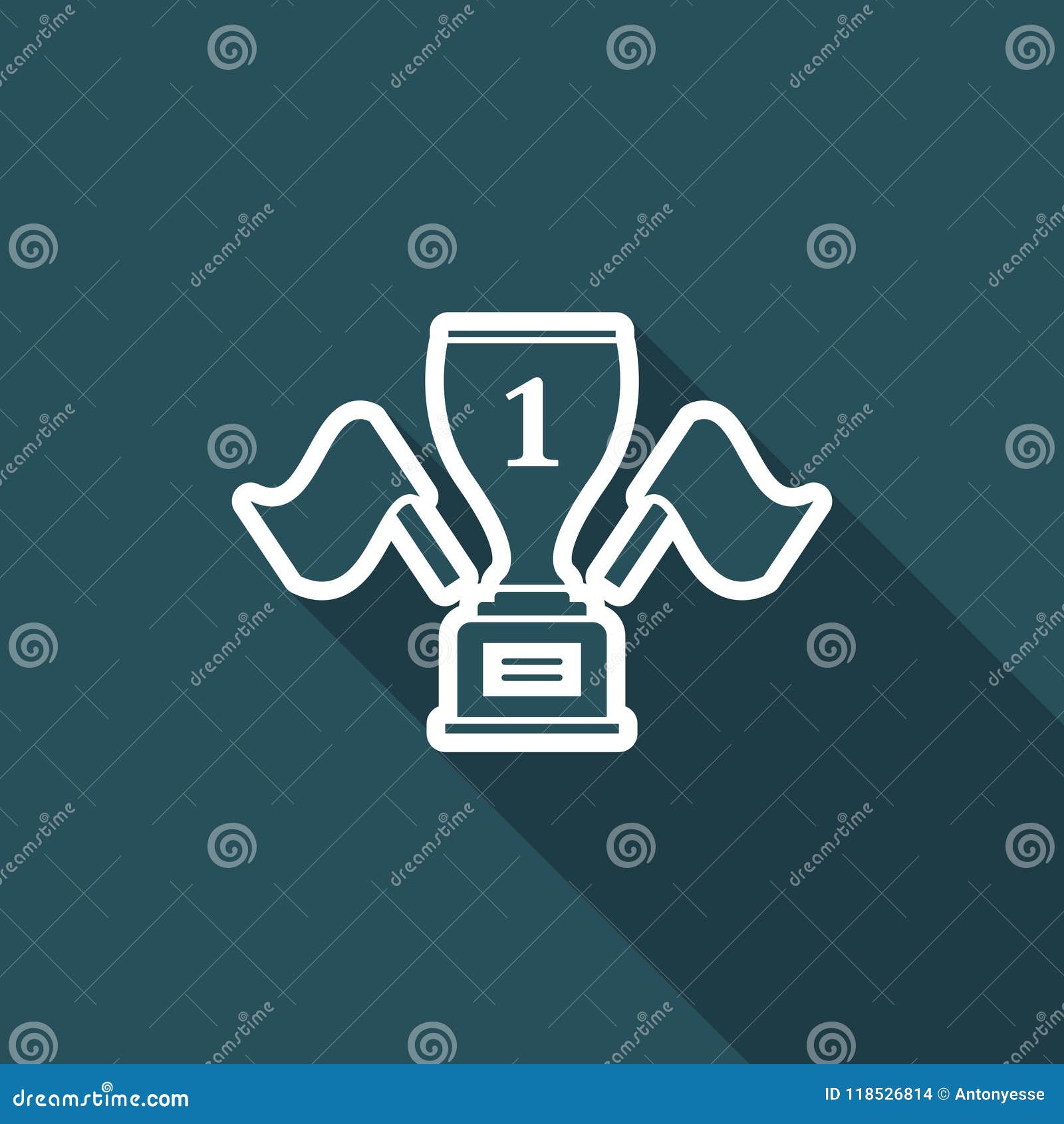 First Place Cup Winner - Vector Web Icon Stock Vector - Illustration of ...